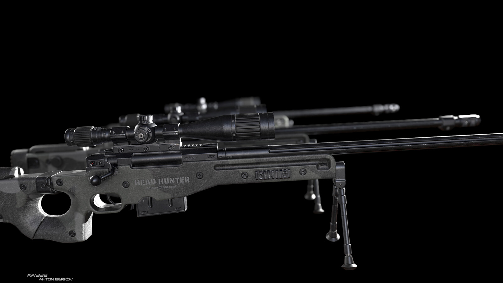 Anton Berkov - AW338 Rifle