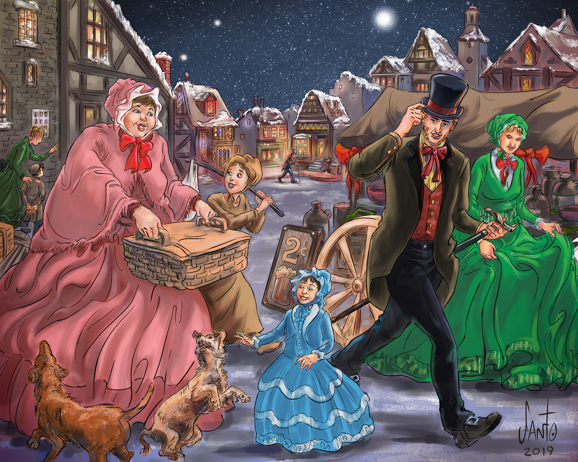 ArtStation - Scrooge -" warning all human sympathy to keep its distance..."