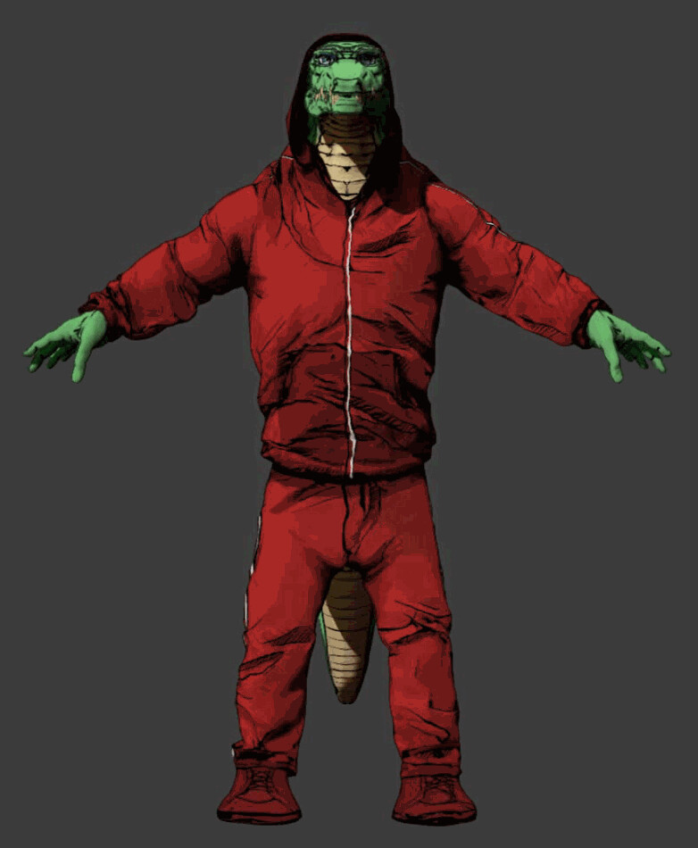 ArtStation - Crock game character design