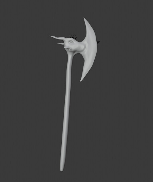 ArtStation - Dragon Head Axe