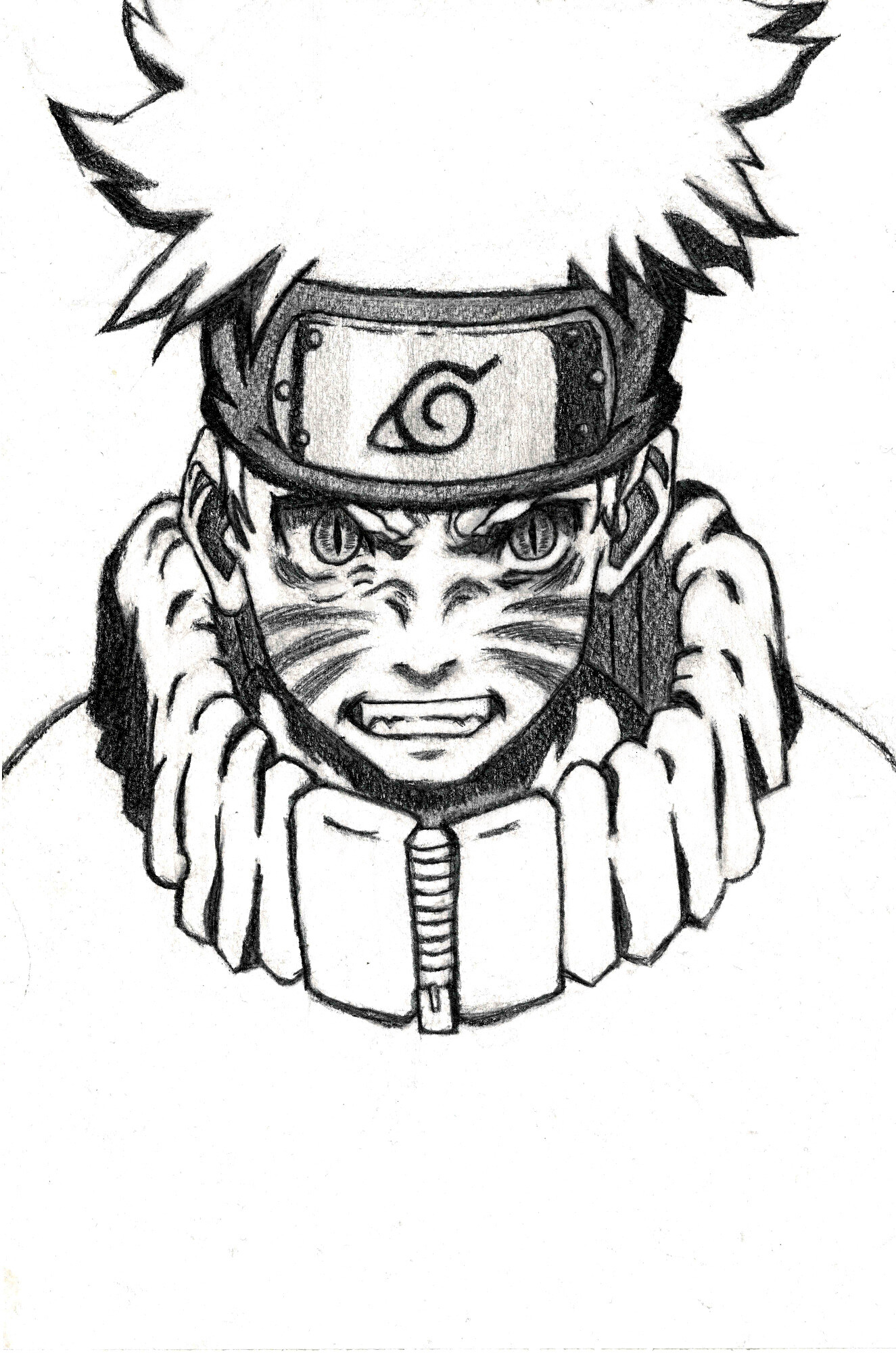 how to draw naruto uzumaki