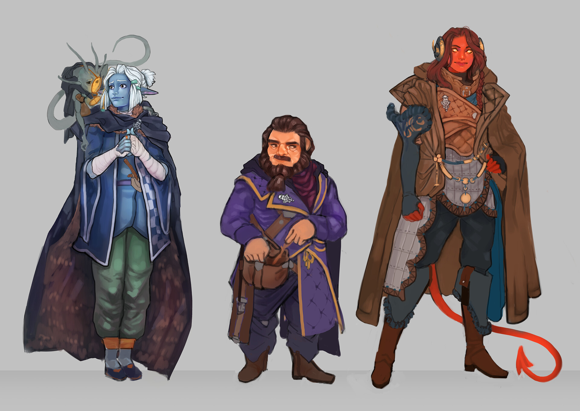 ArtStation - D&D Party Illustrations
