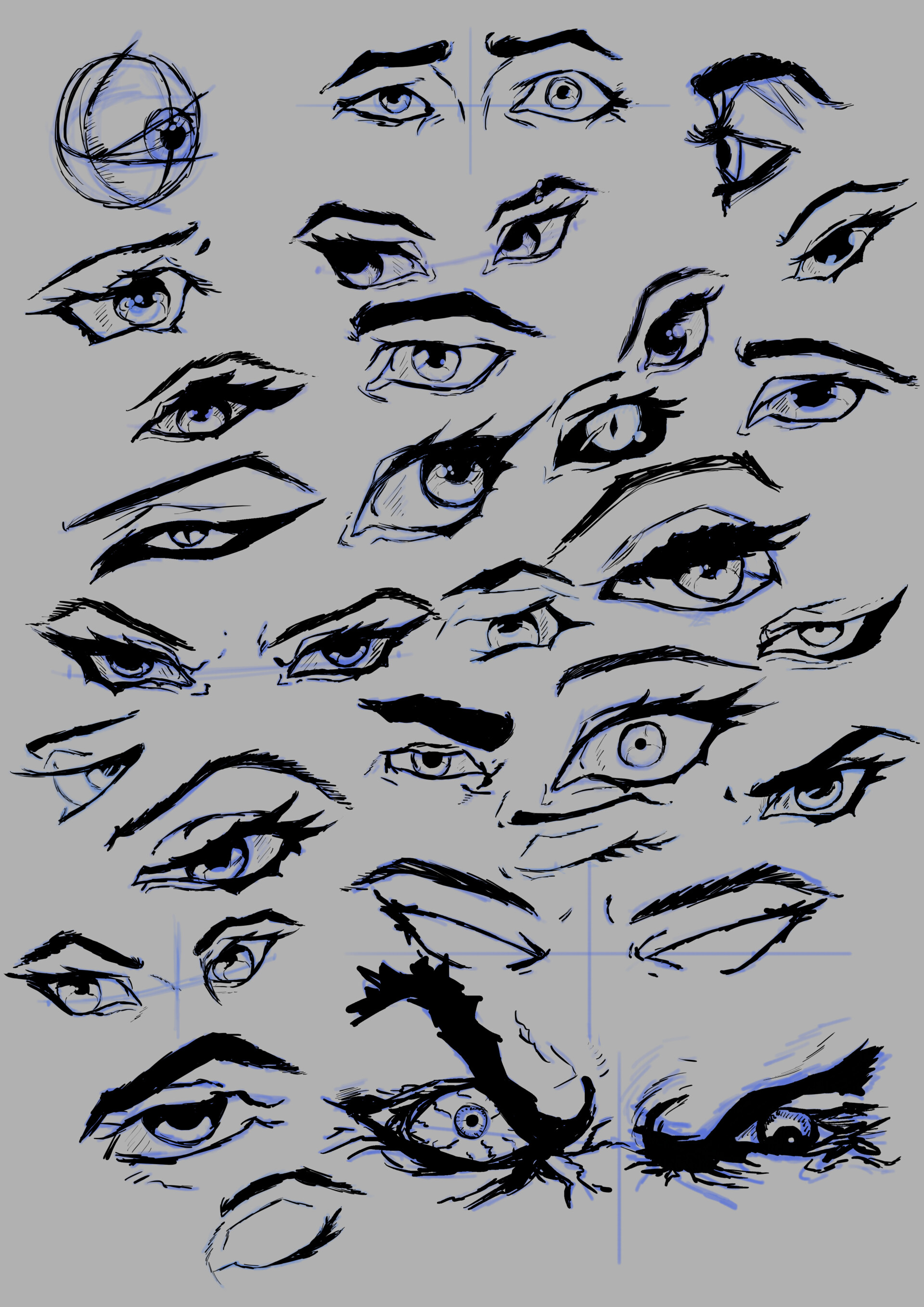how to draw comics eyes