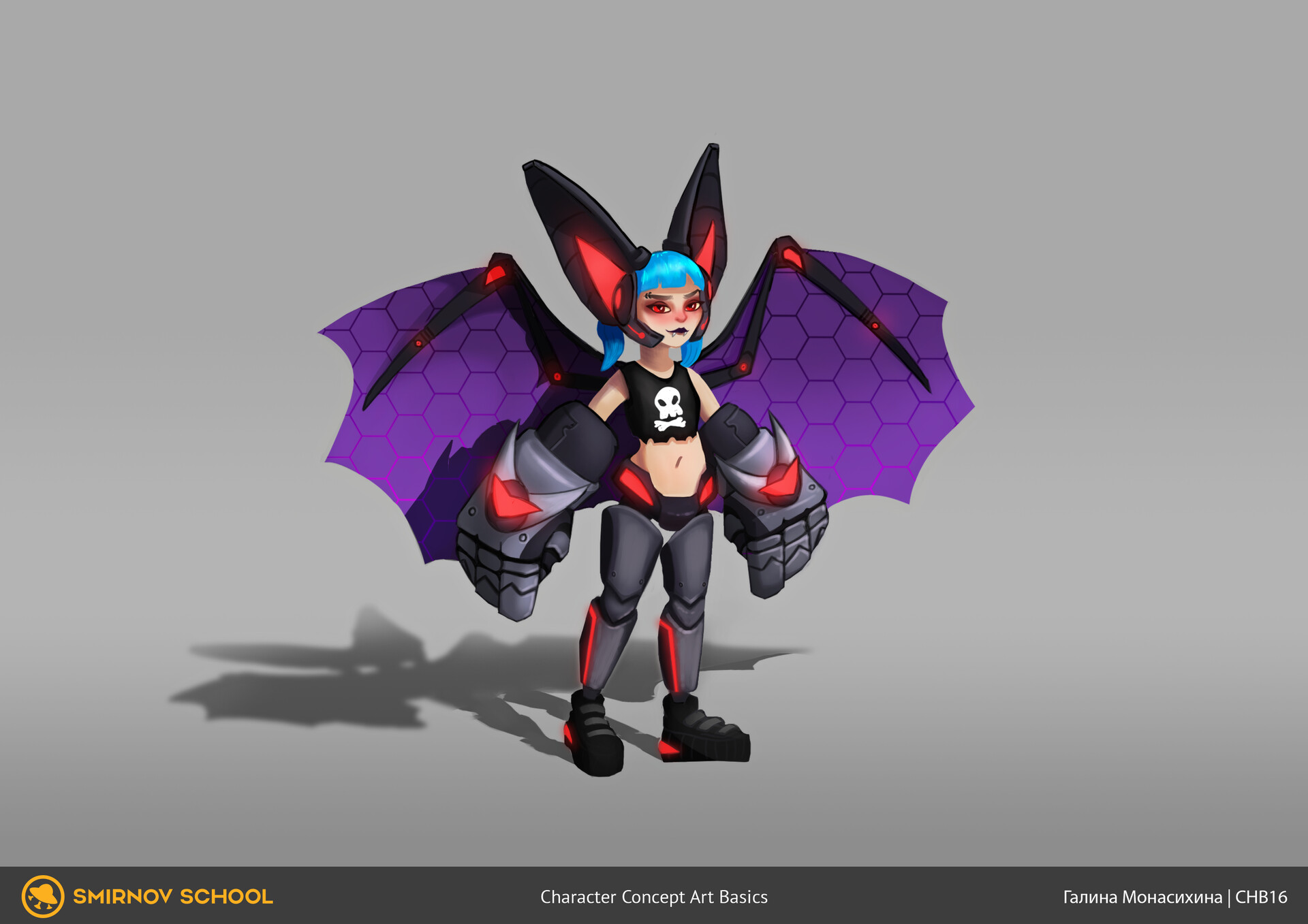 ArtStation - Robo-bat girl!