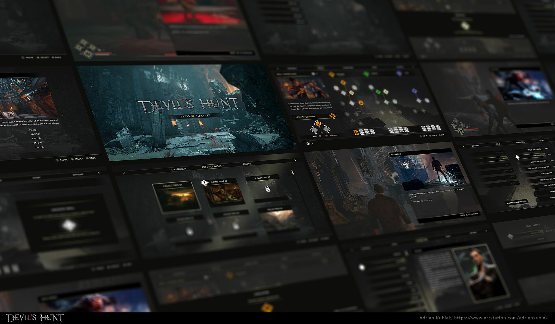 ArtStation - User interface - Devil's Hunt