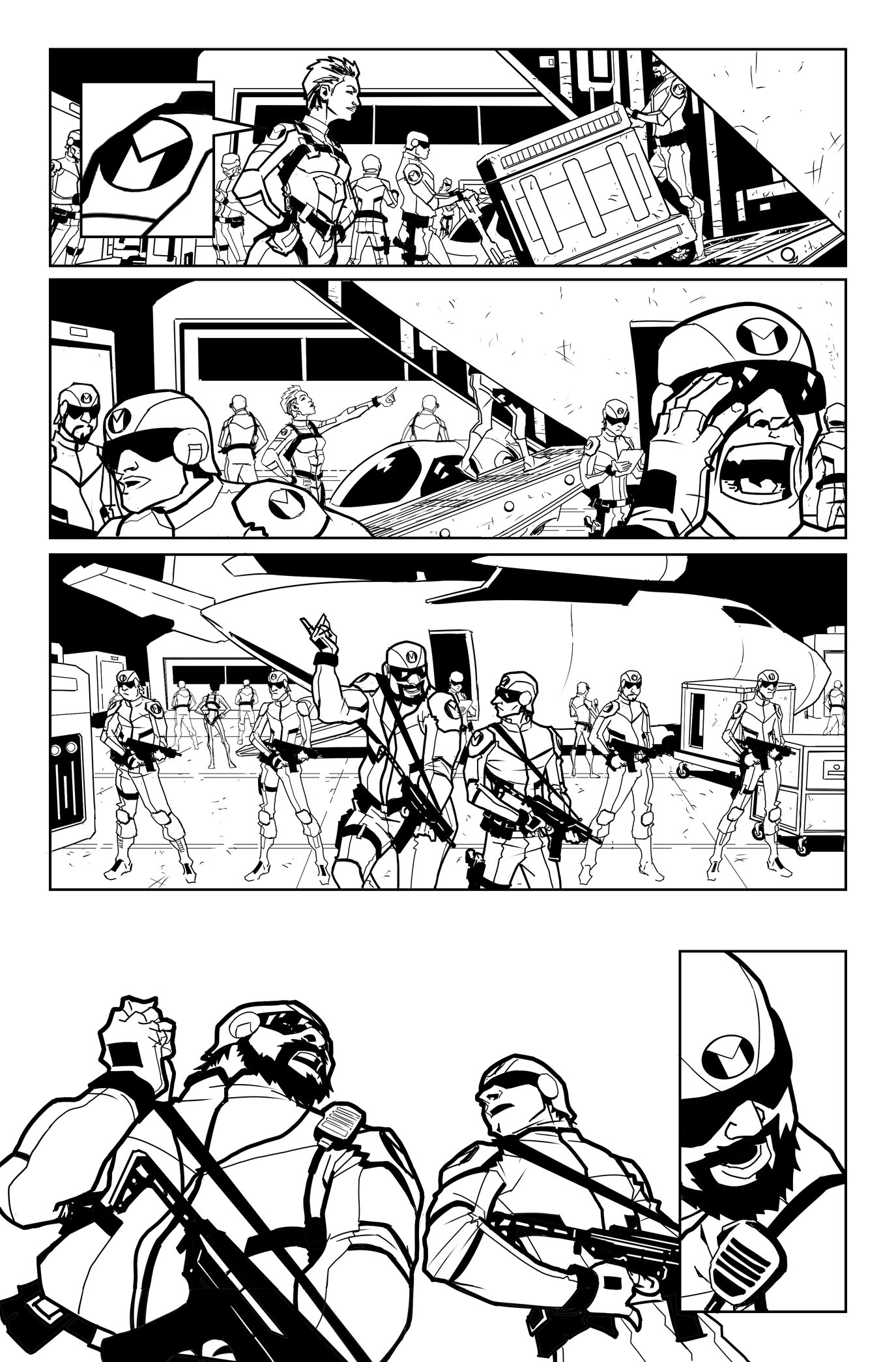 ArtStation - Comic Page Pencils and Inks