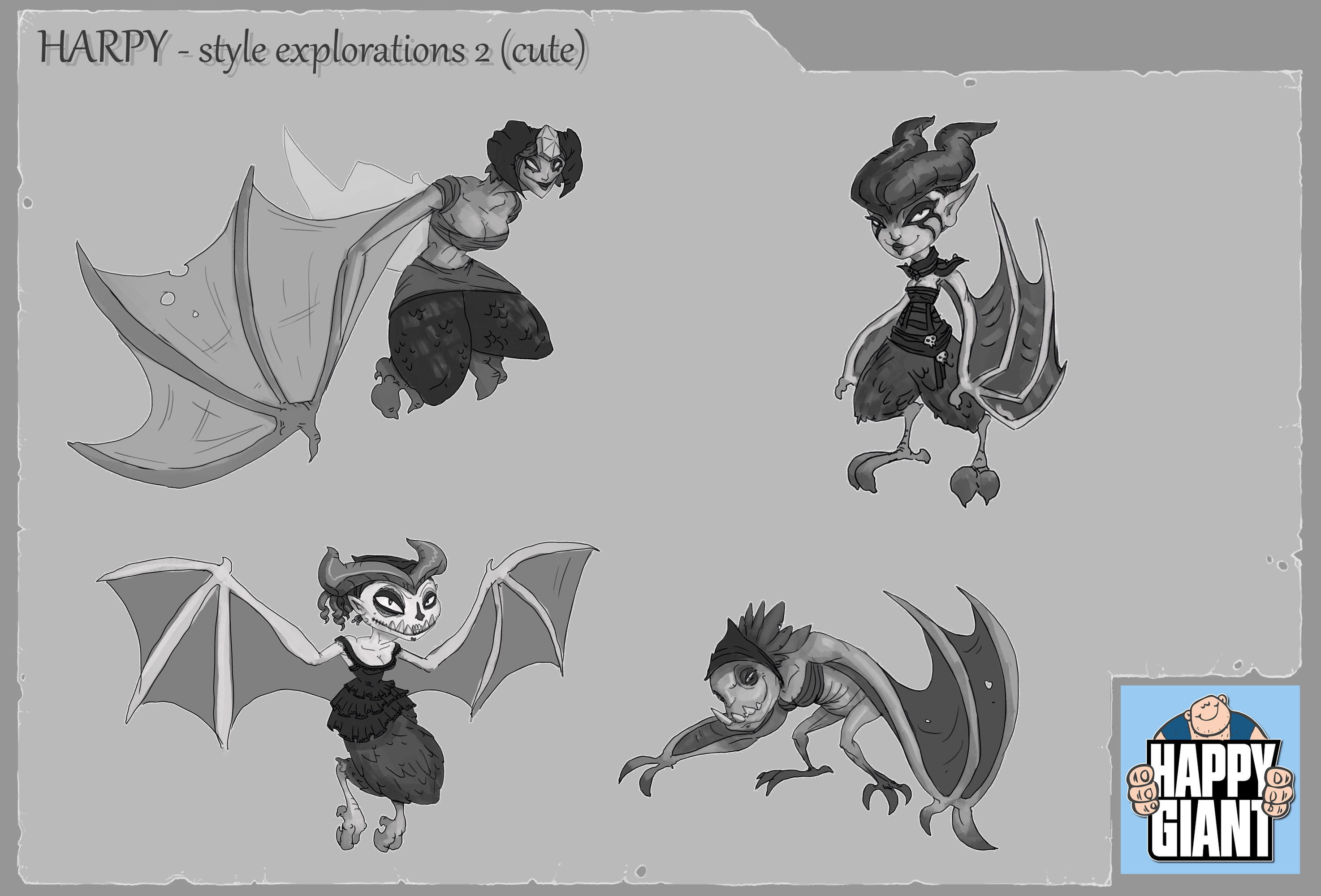 Evan Yovaisis - Cute vs Chaos - Harpy Concept (Happy Giant)