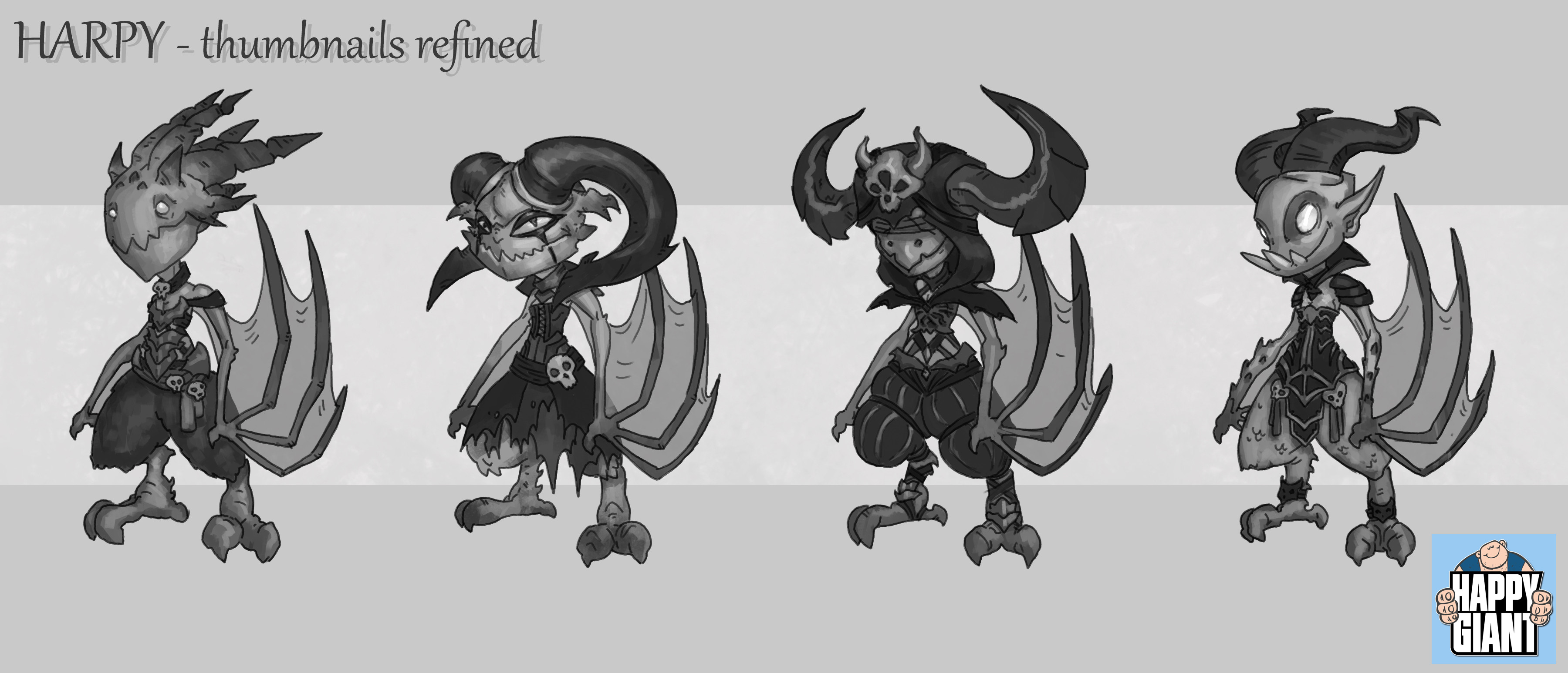 Evan Yovaisis - Cute vs Chaos - Harpy Concept (Happy Giant)