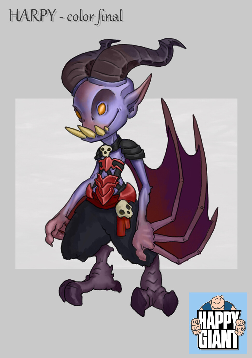 Evan Yovaisis - Cute vs Chaos - Harpy Concept (Happy Giant)