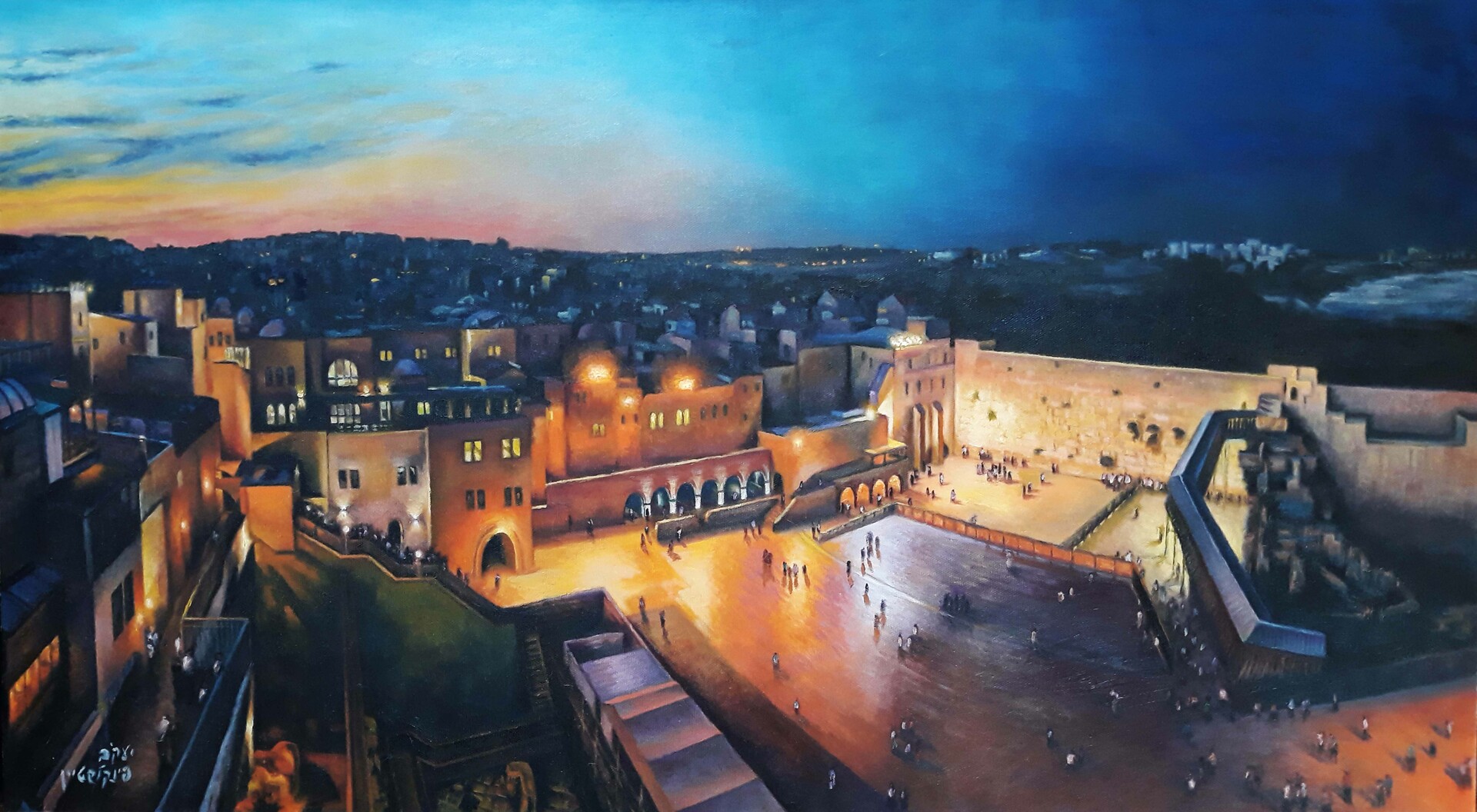 ArtStation - Jerusalem and the western wall | oil on canvas