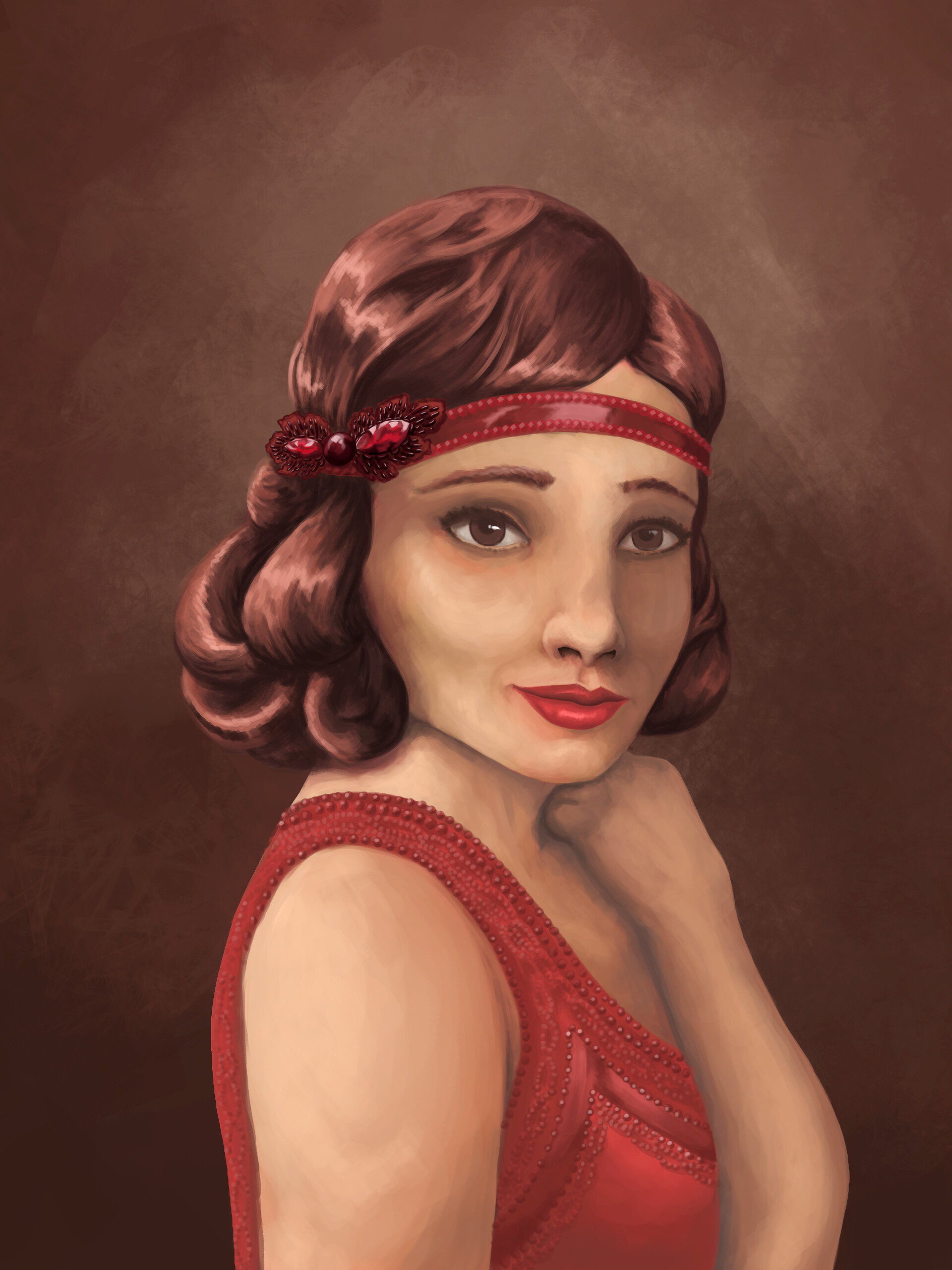 ArtStation - Flapper Portrait