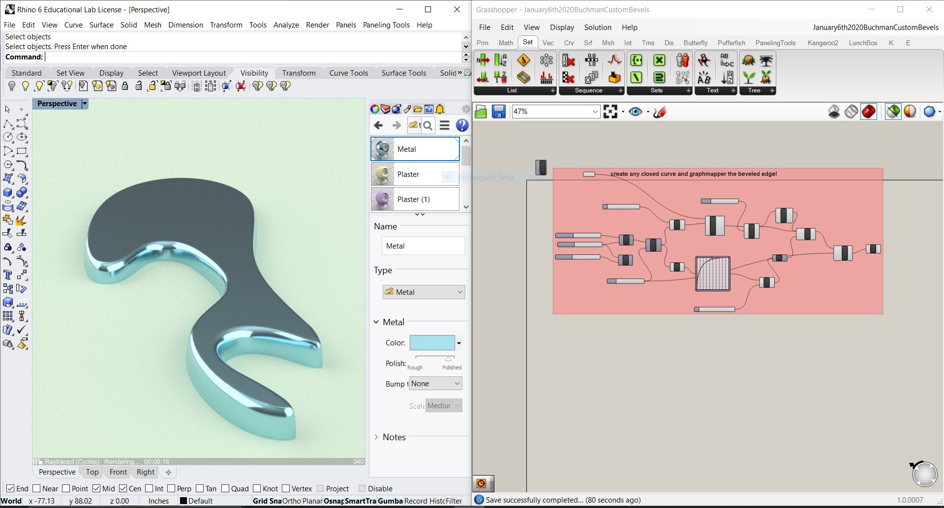 Michael Wickerson - Grasshopper for Rhino3D files, screenshots and renders