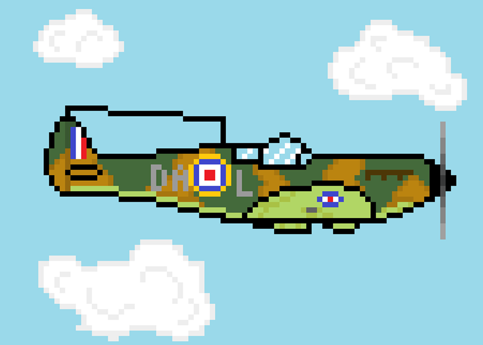 James White - Pixel Art Spitfire Sprite