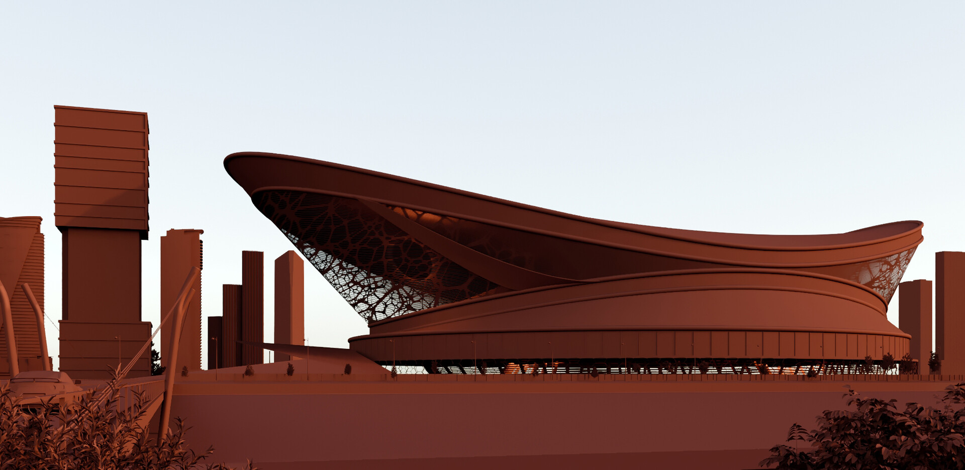 Ramees Muhammed - Organic Design - Indoor Stadium Concept