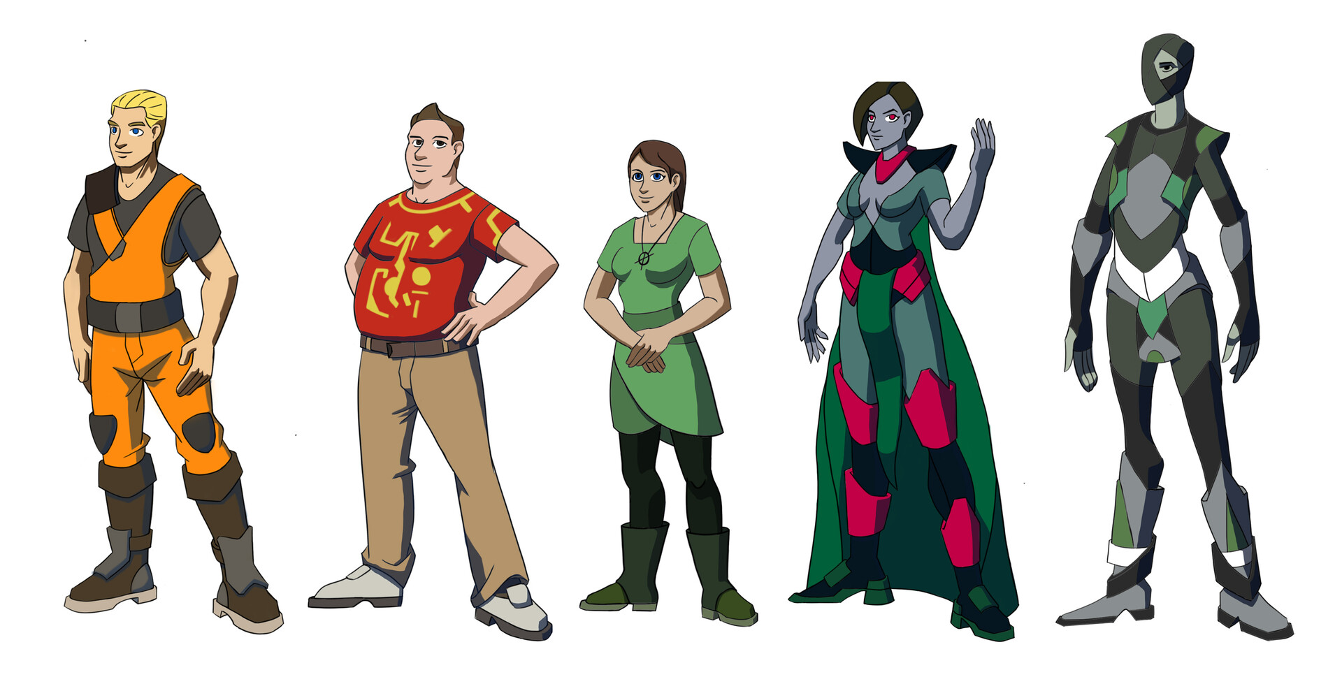 ArtStation - Game Project Character lineup