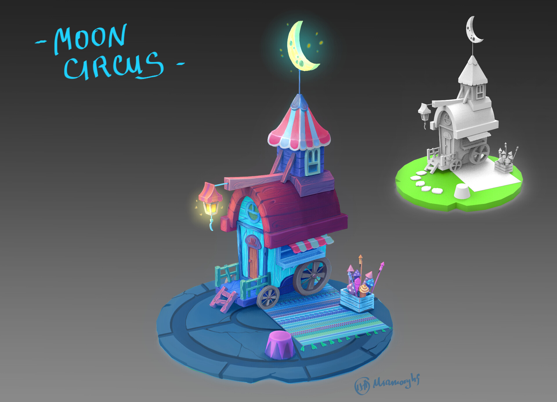ArtStation - Moon Circus , Lika D