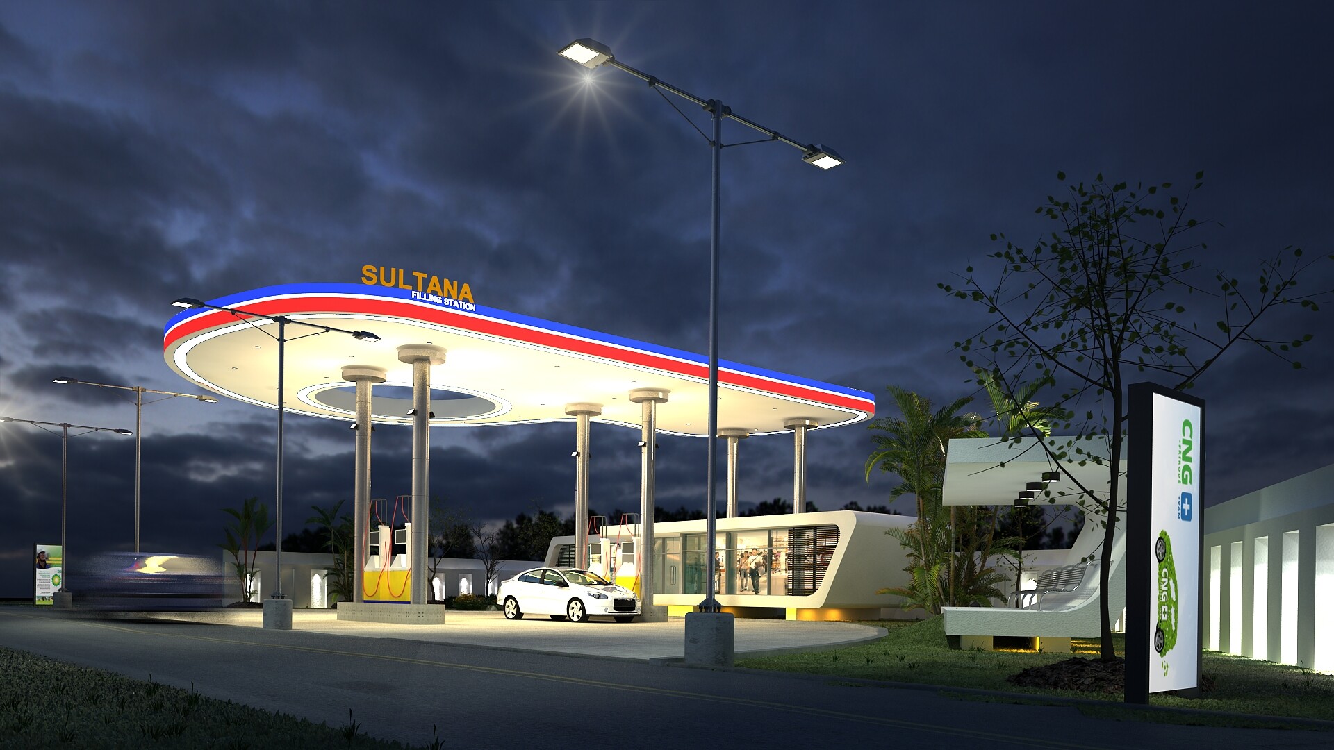 ArtStation - Refueling Station 3d