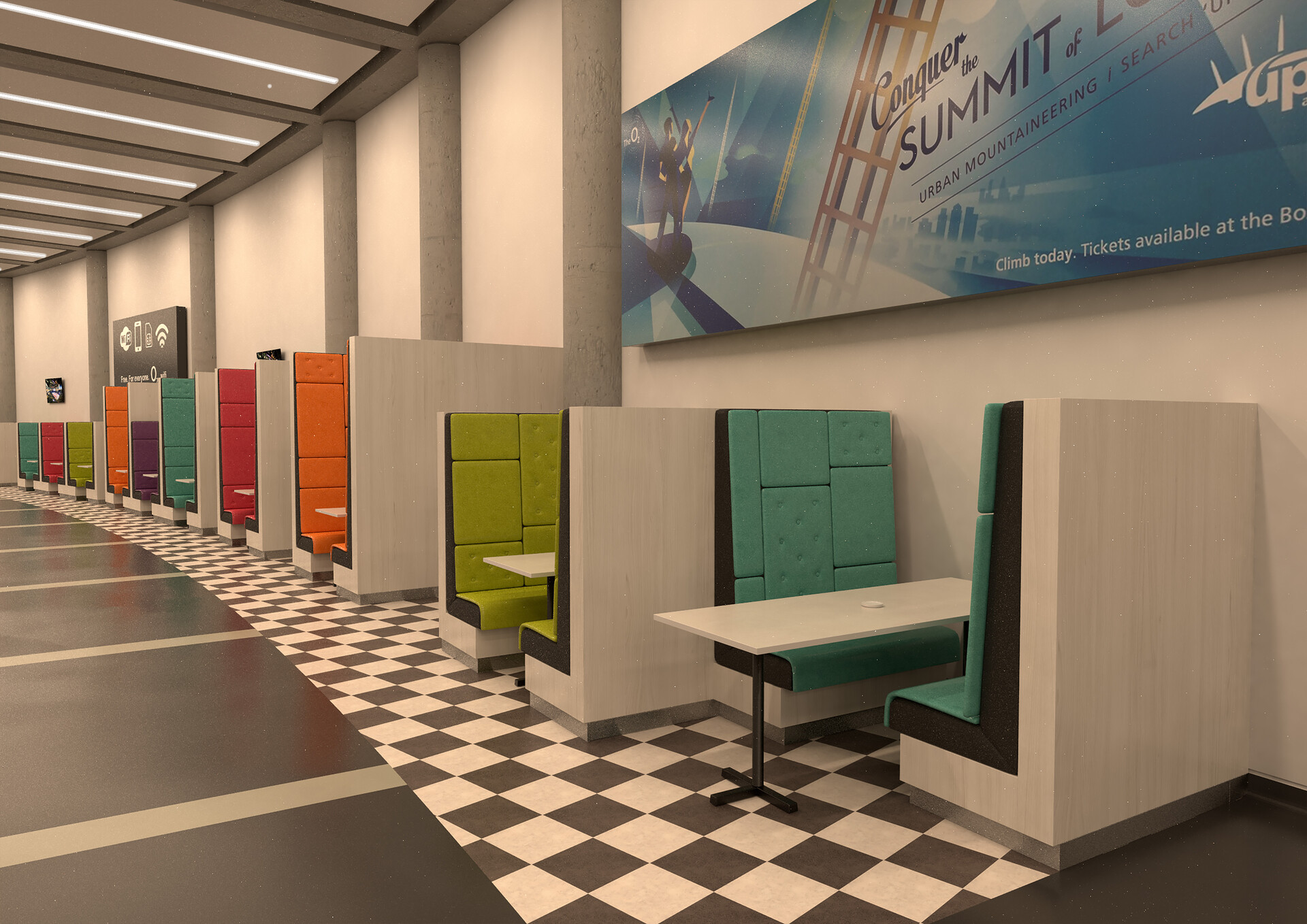 ArtStation - Arena Booth Seating Visualisation