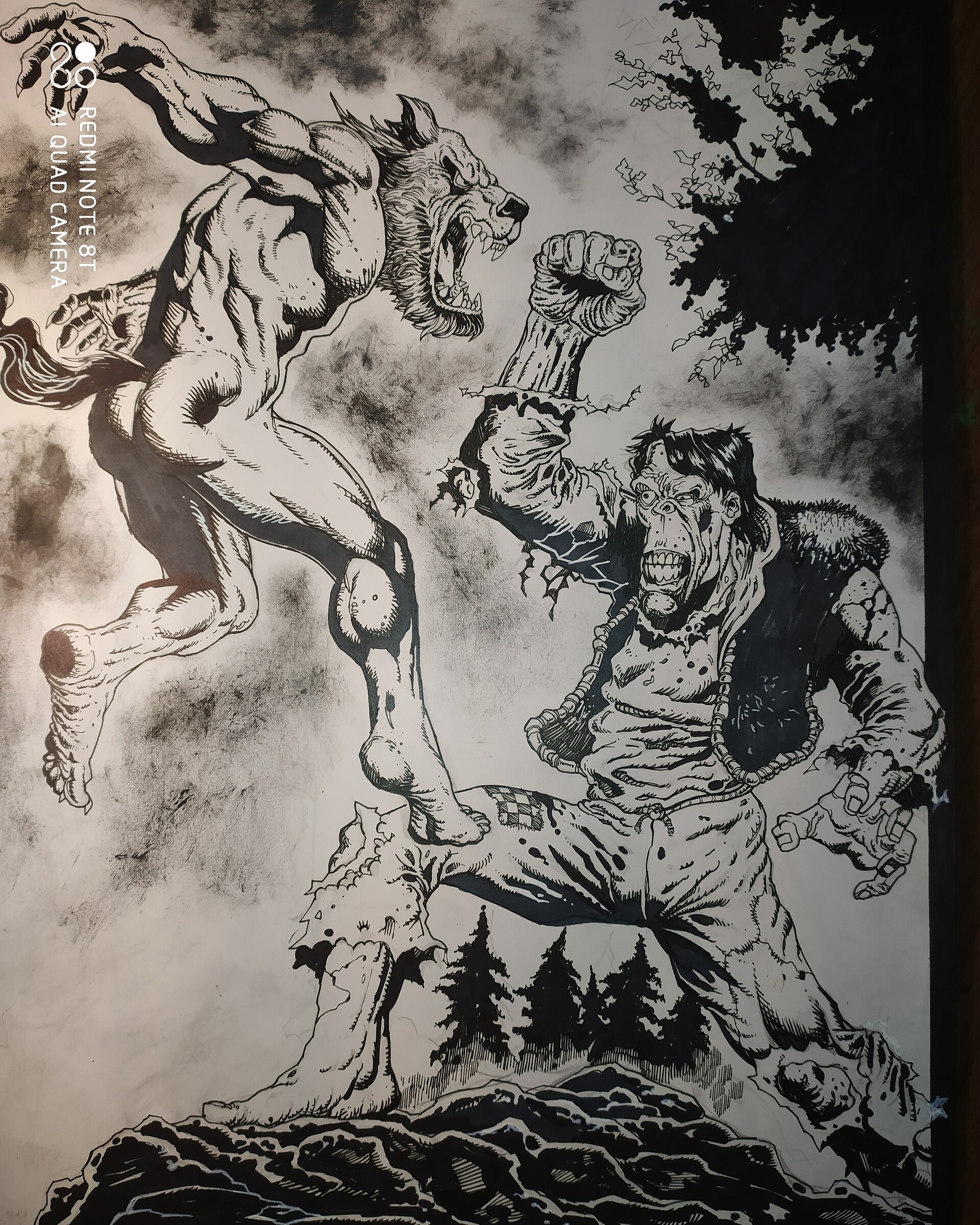 ArtStation - Frankenstein va werewolf