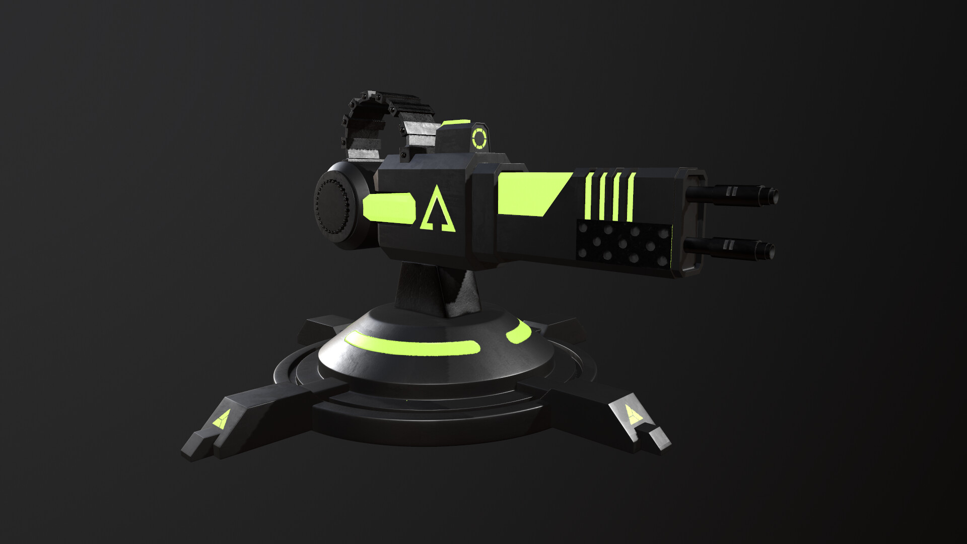 ArtStation - Sci-Fi Turret Gun