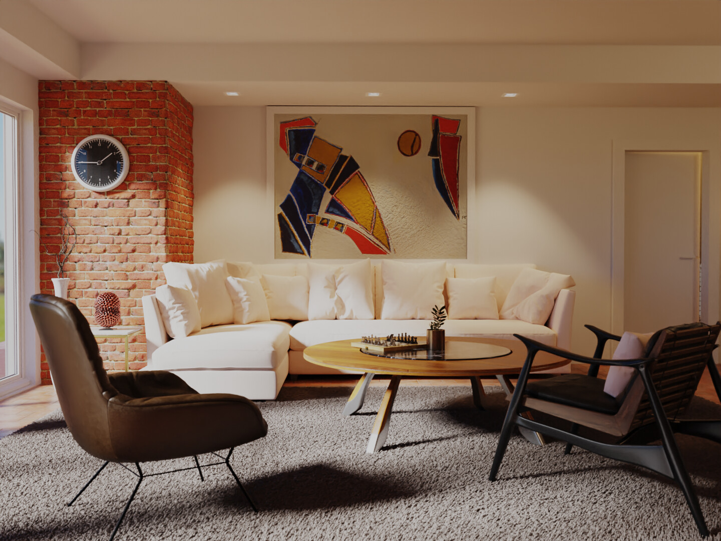 ArtStation - Retro Home Interior Design