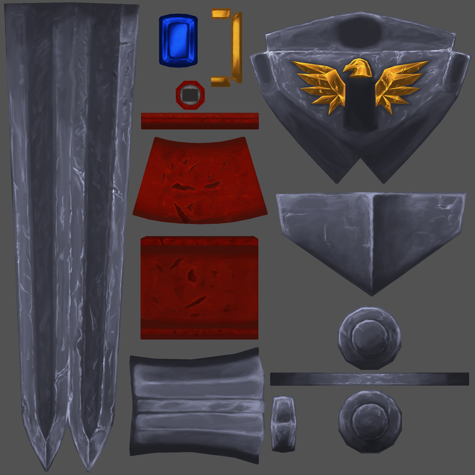 Wayne Lee - Hand Painted Stylized Sword