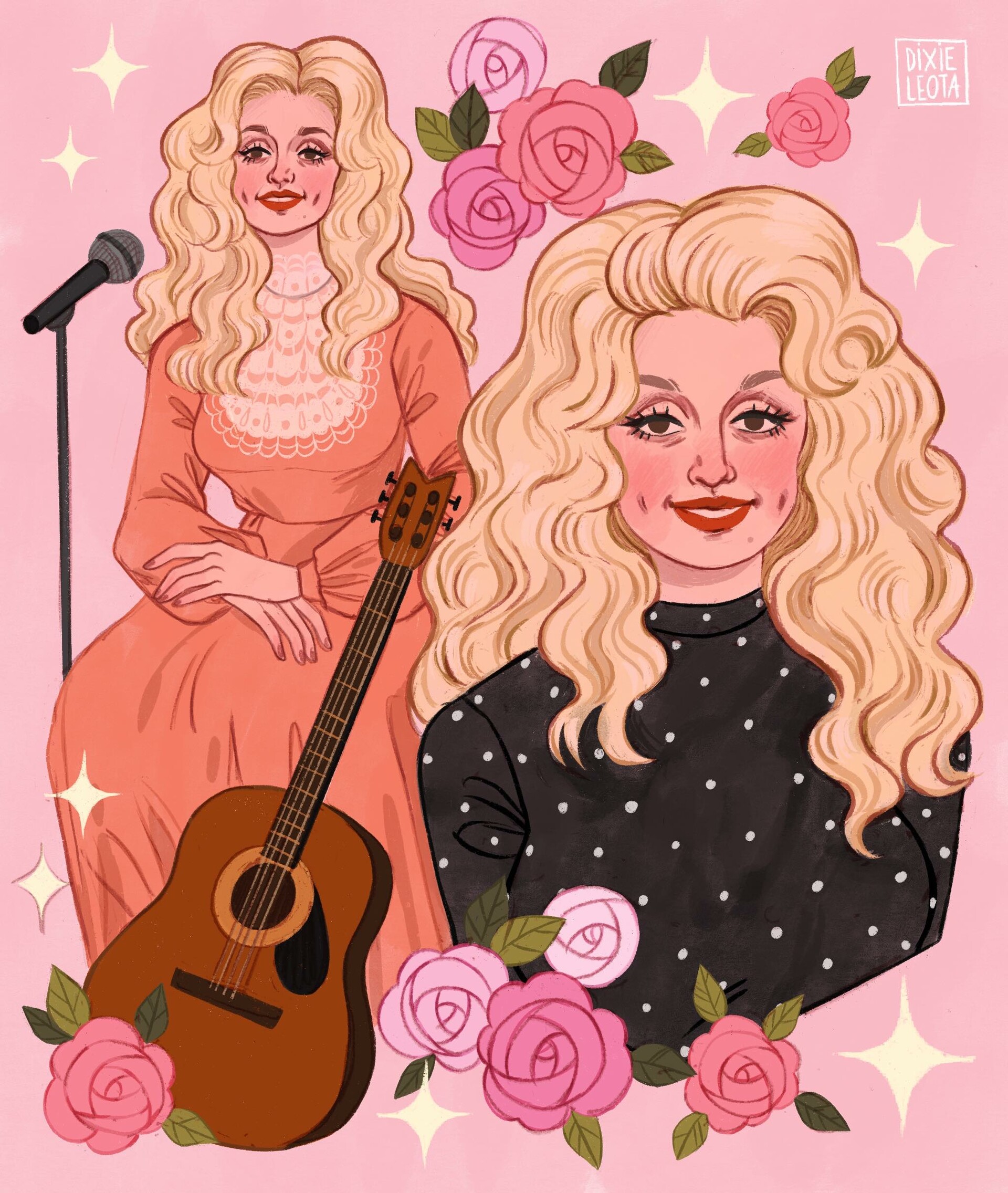 ArtStation - Dolly Parton - fanart