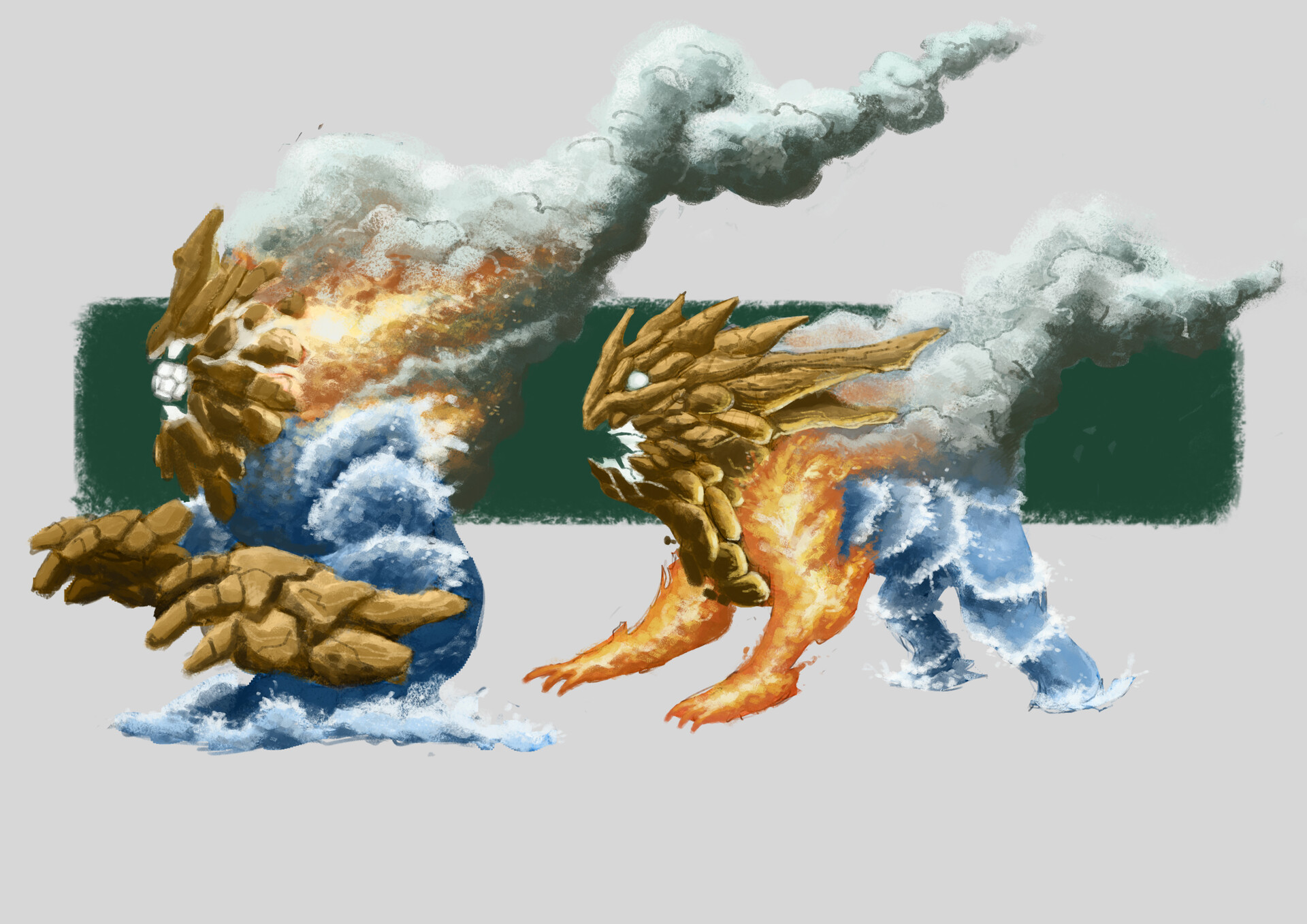 ArtStation - Tetra elemental