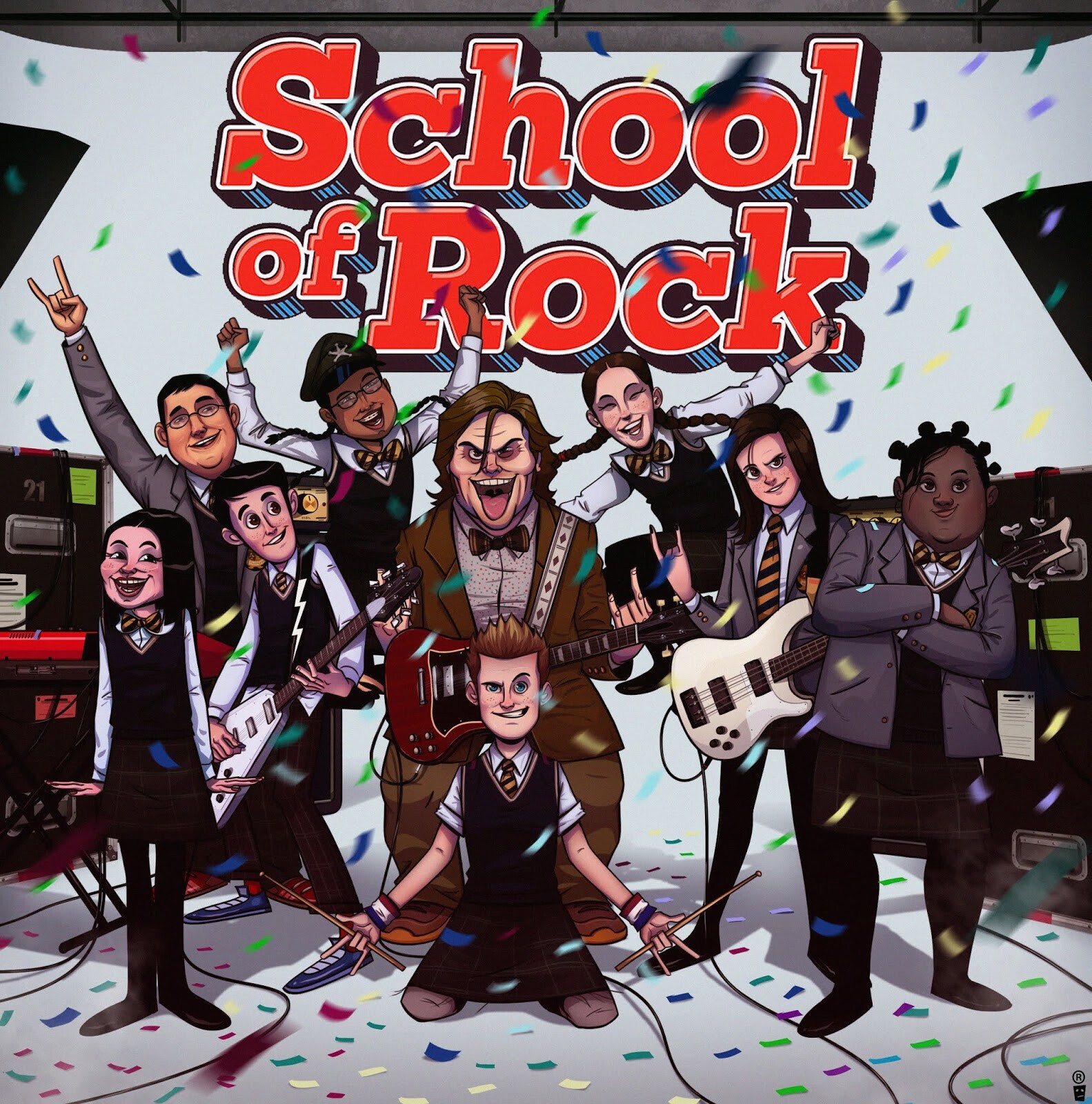 how to draw school of rock