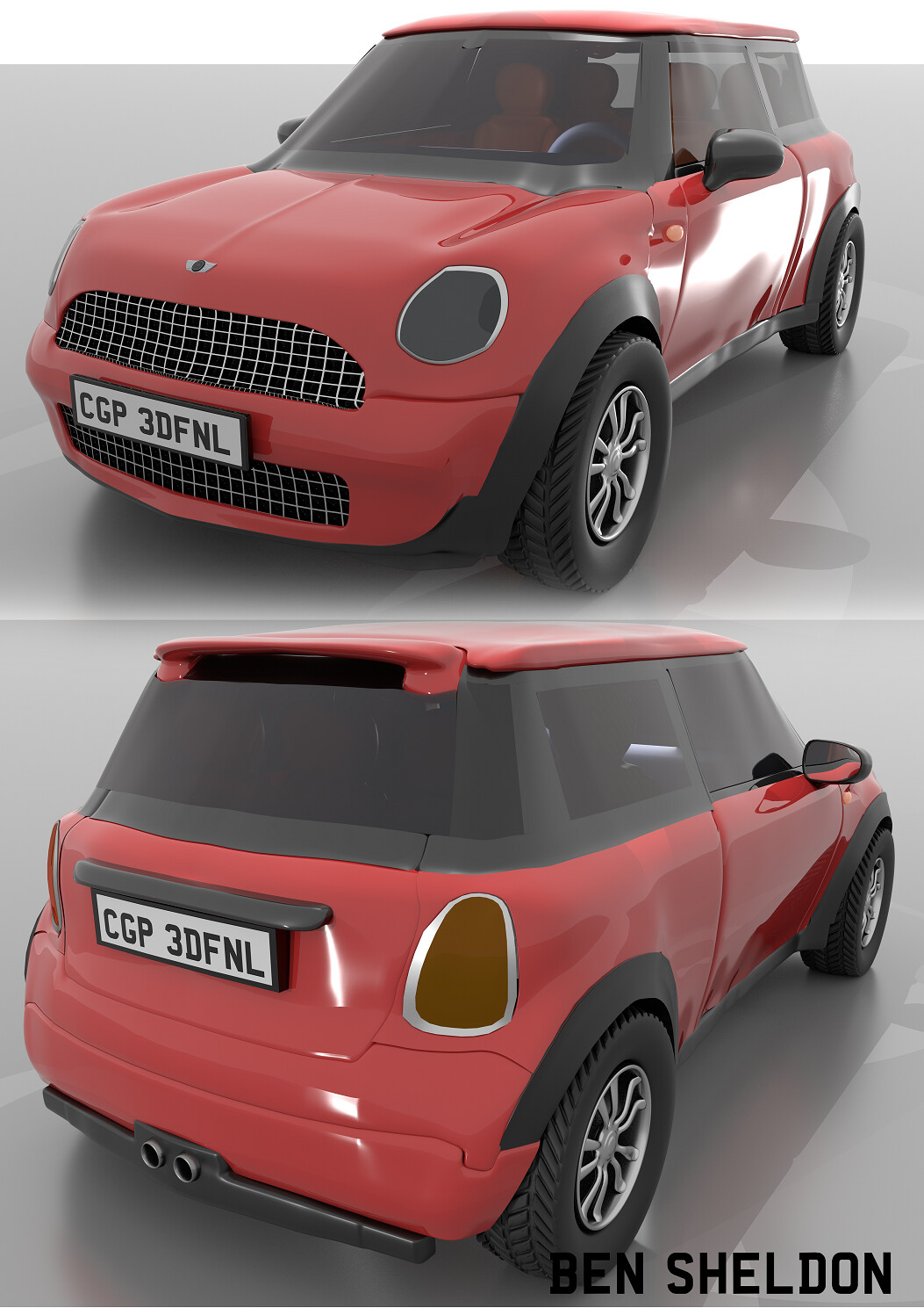 ArtStation - Mini cooper Car