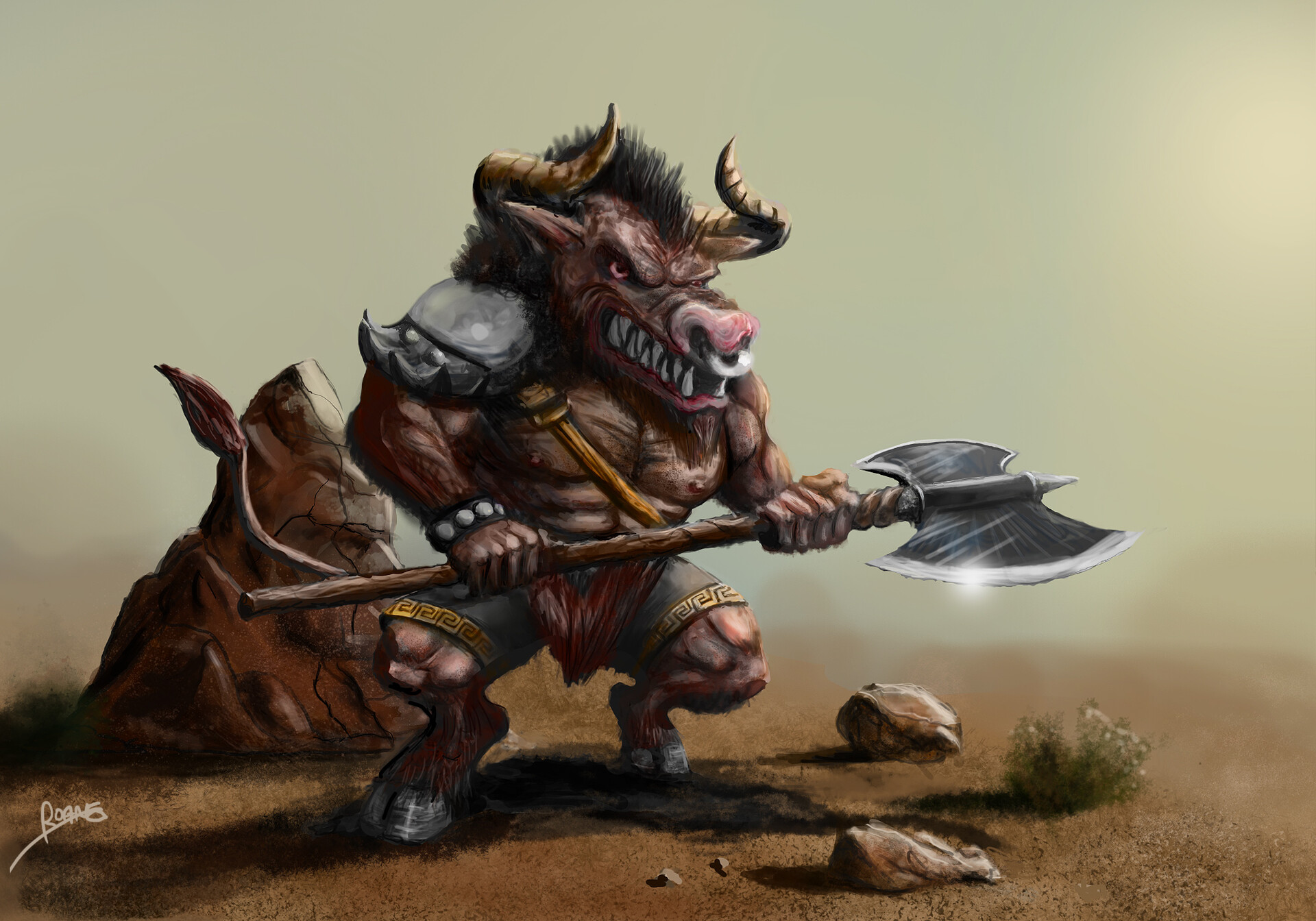 ArtStation - Minotaur Concept