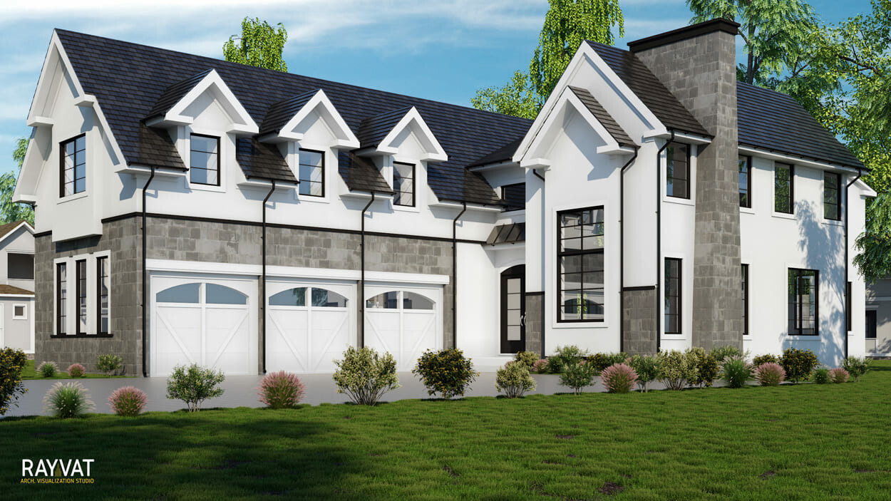 ArtStation - 3D-Exterior-Rendering-of-a-Bungalow-New-Jersey