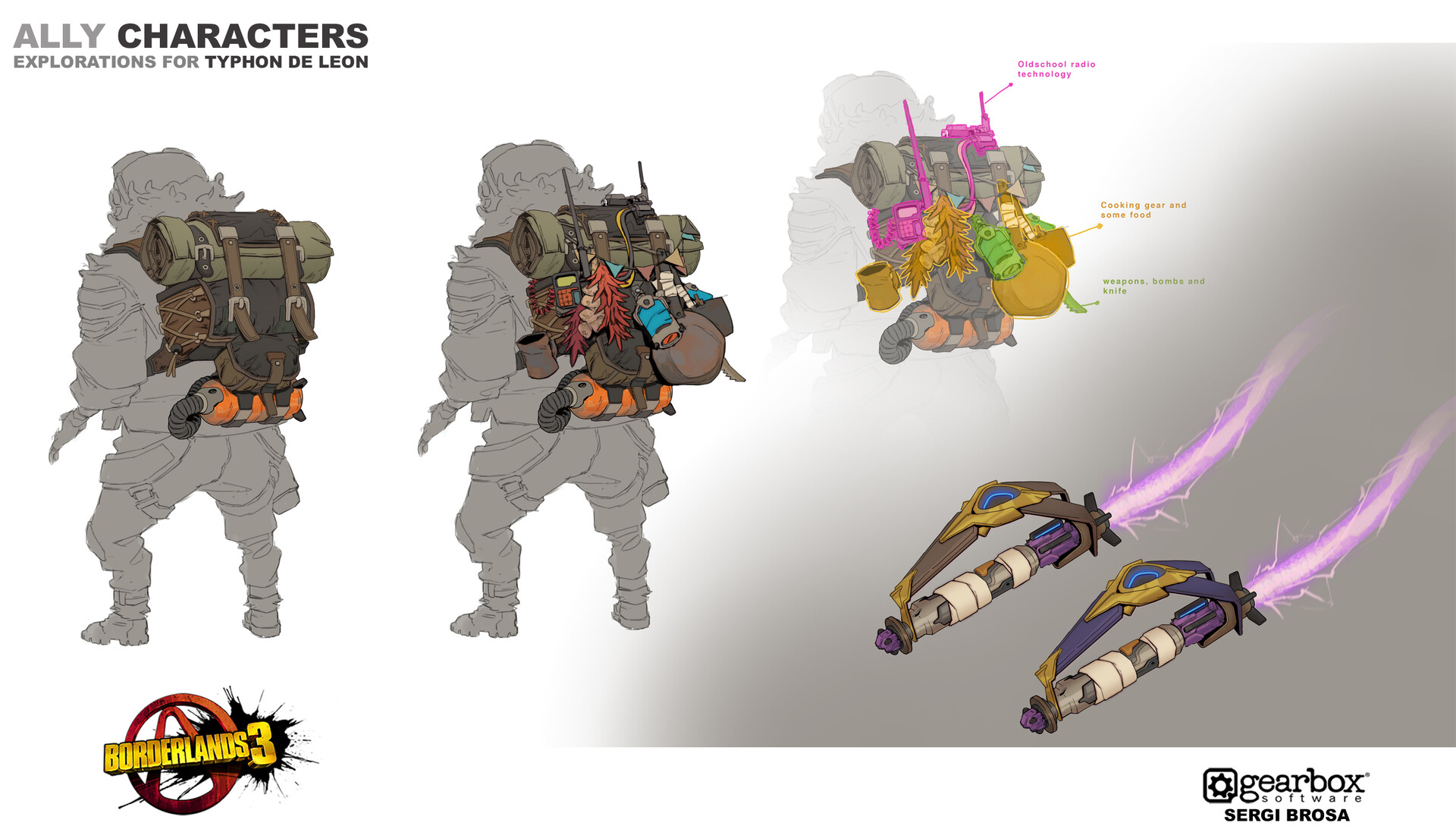 Sergi Brosa - BORDERLANDS 3 - ALLY CHARACTERS / Clay / Typhon / Moxxi