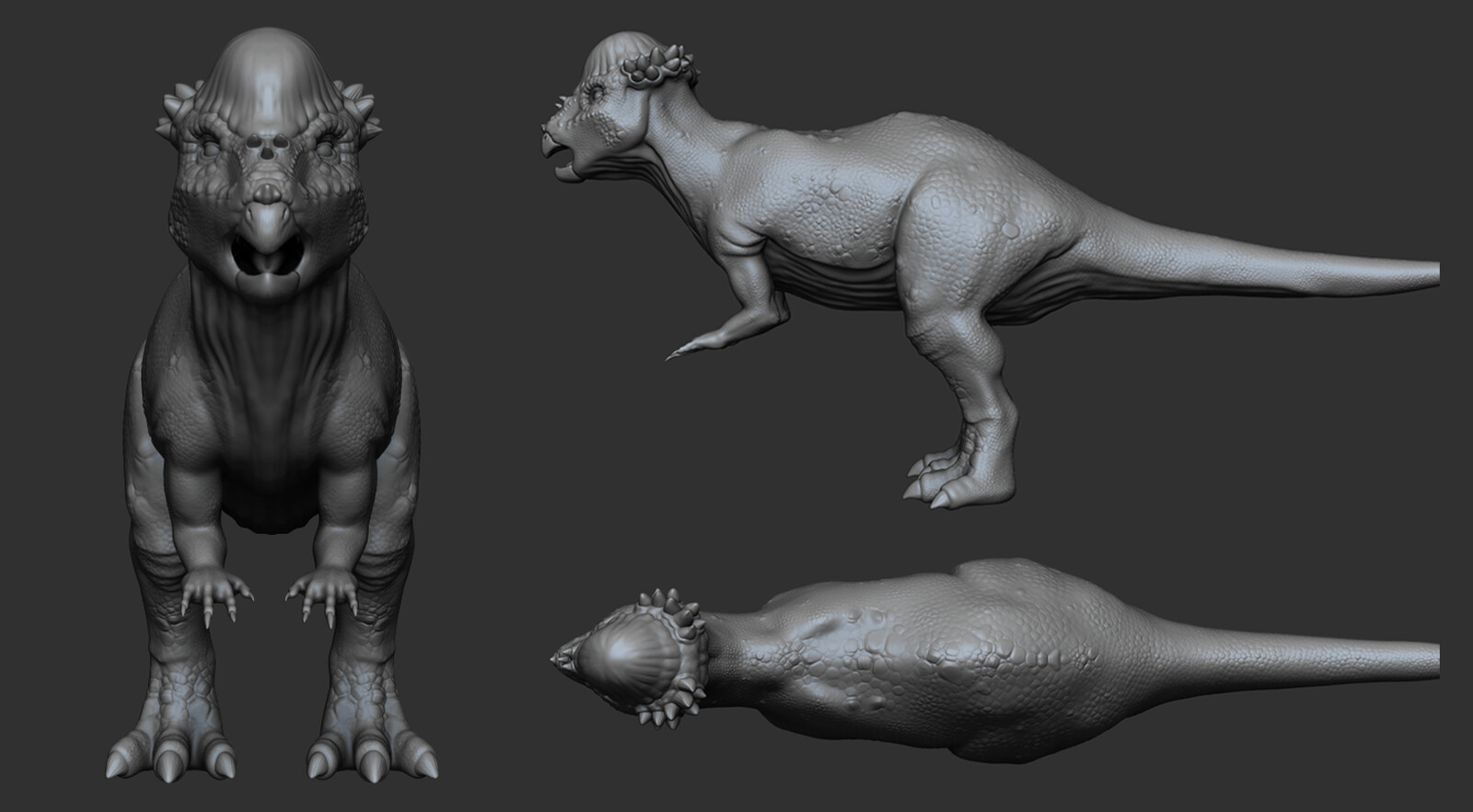 Franco Garcia - Ark Survival Fan Art Pachy High Poly Sculpt