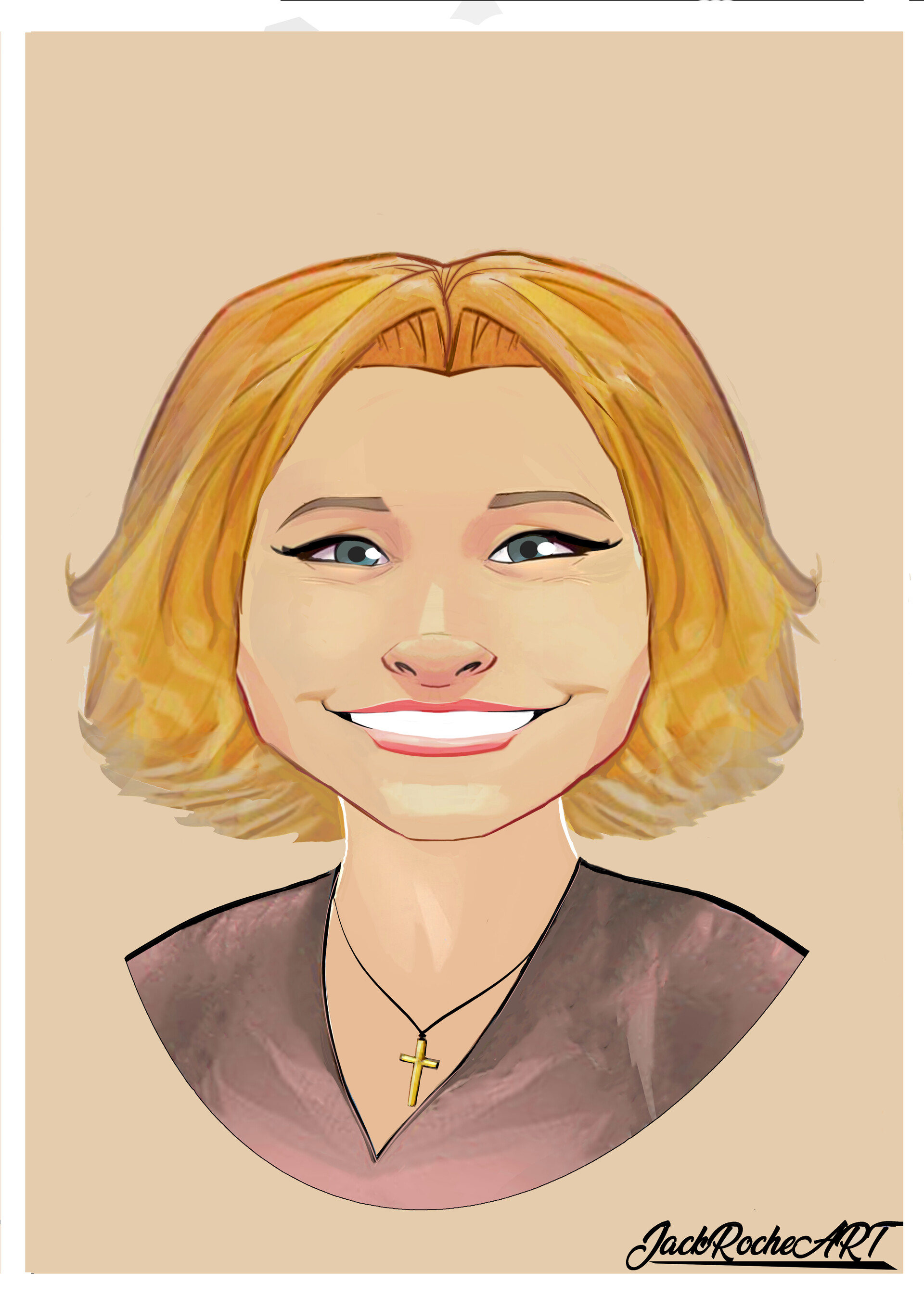 ArtStation - Comic Style Portrait Piece #5 Custom details and ...