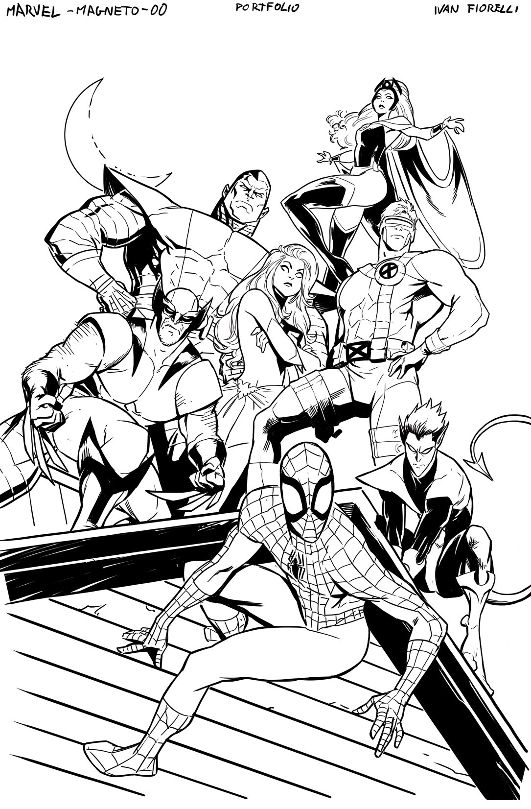 magneto coloring pages