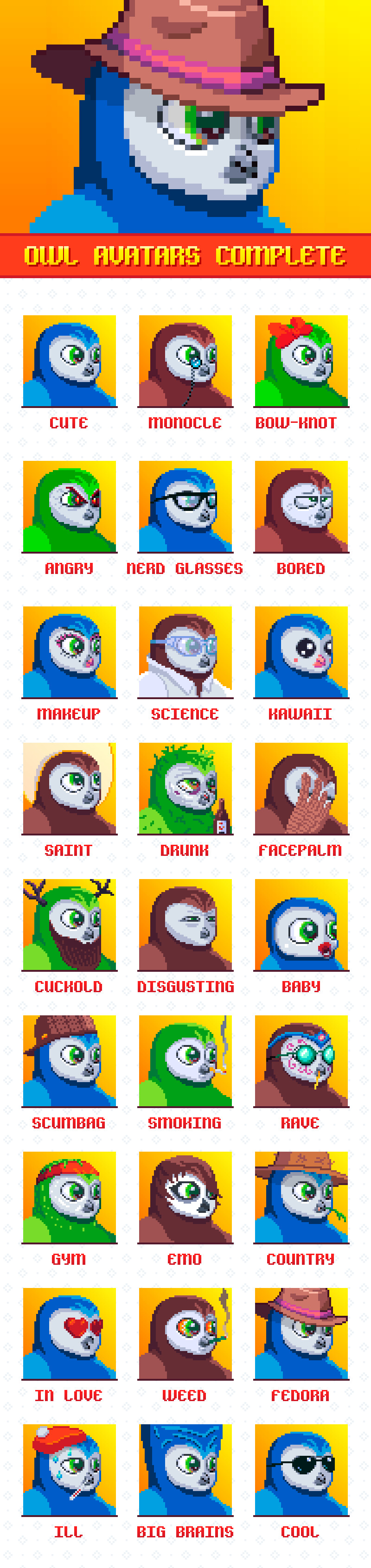 ArtStation - Extended set of pixel art avatars