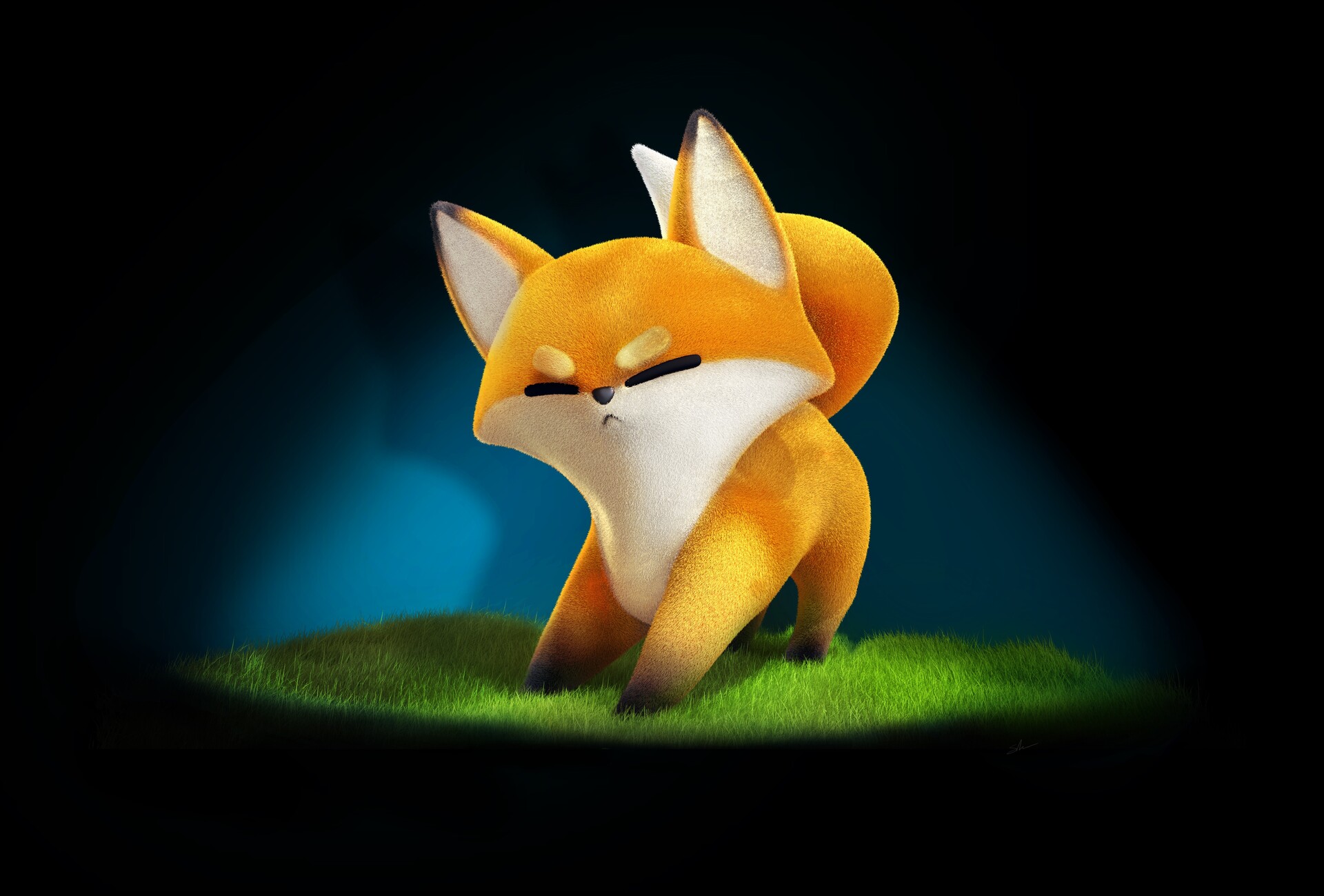 ArtStation - Proud fox