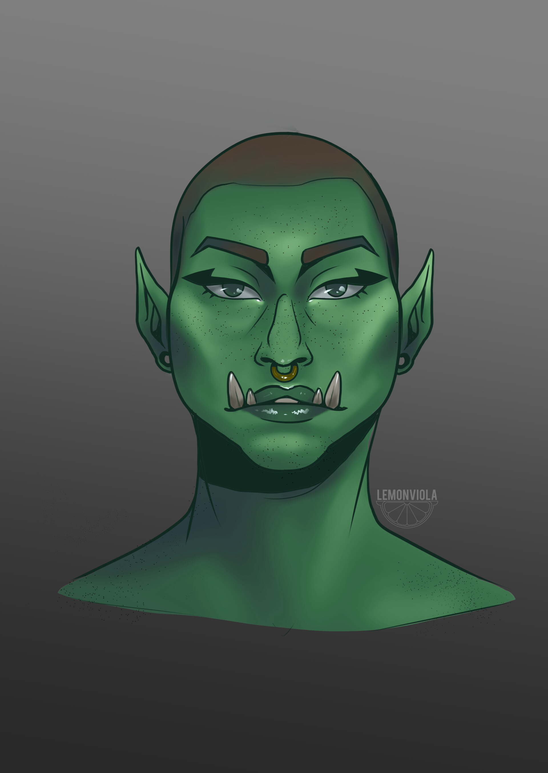 ArtStation - Orcish Self Portrait