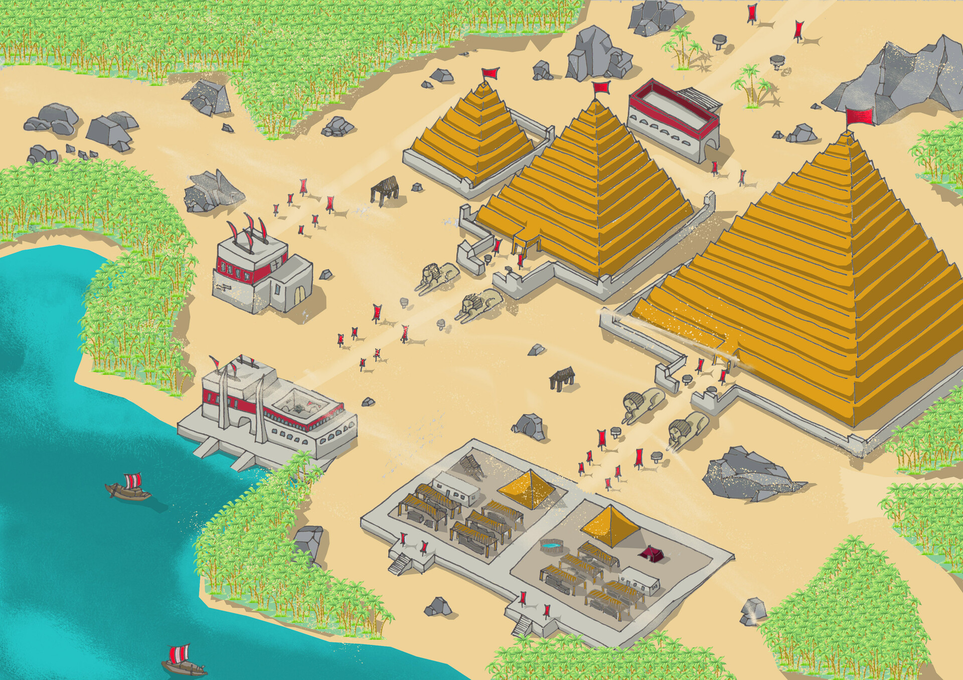 ArtStation - Egypt Map Scenery