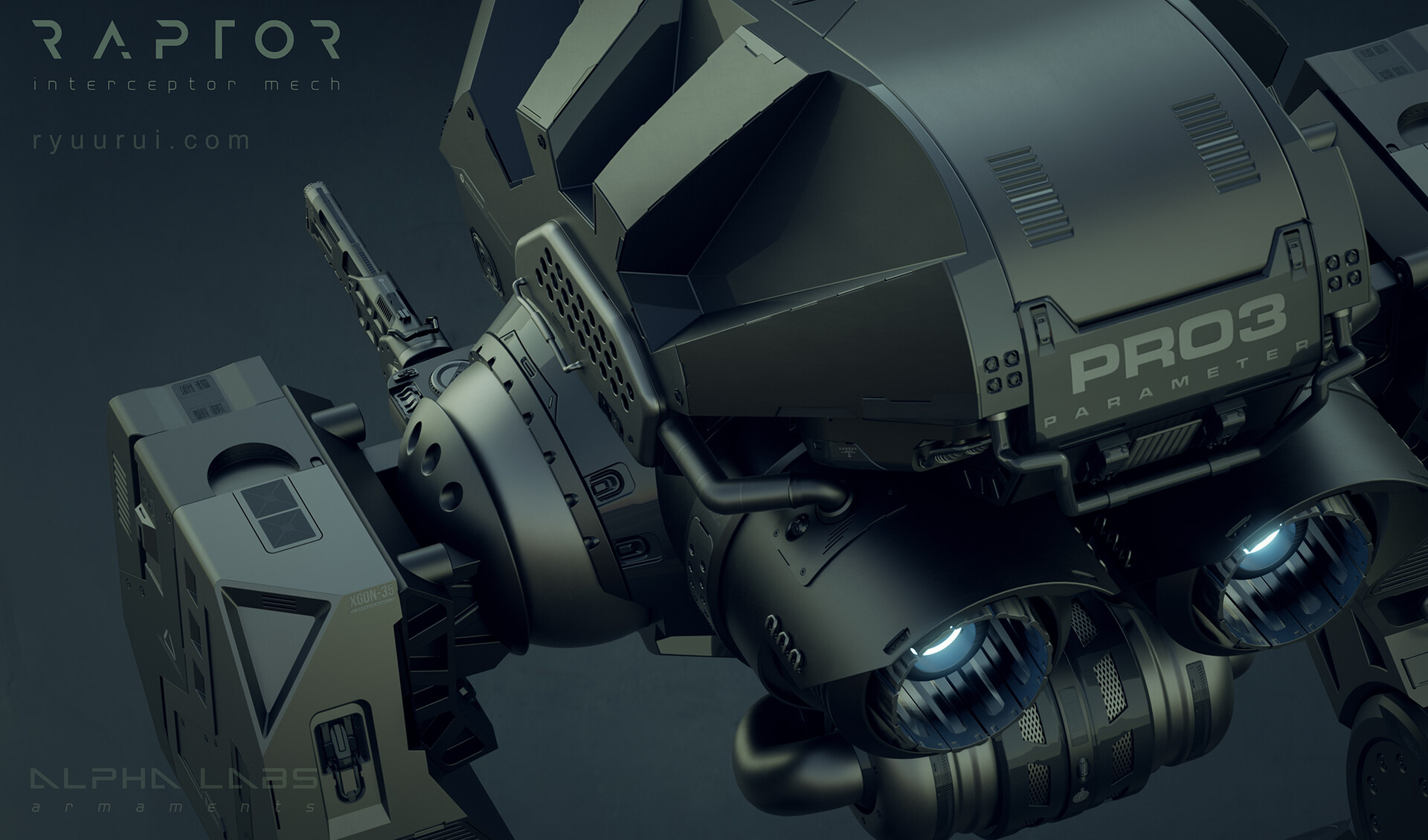 Ponte Ryuurui - RAPTOR interceptor mech