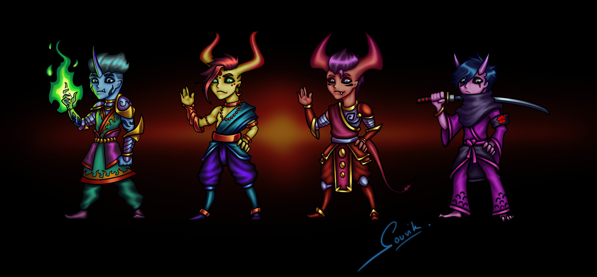 ArtStation - Chibi Demons