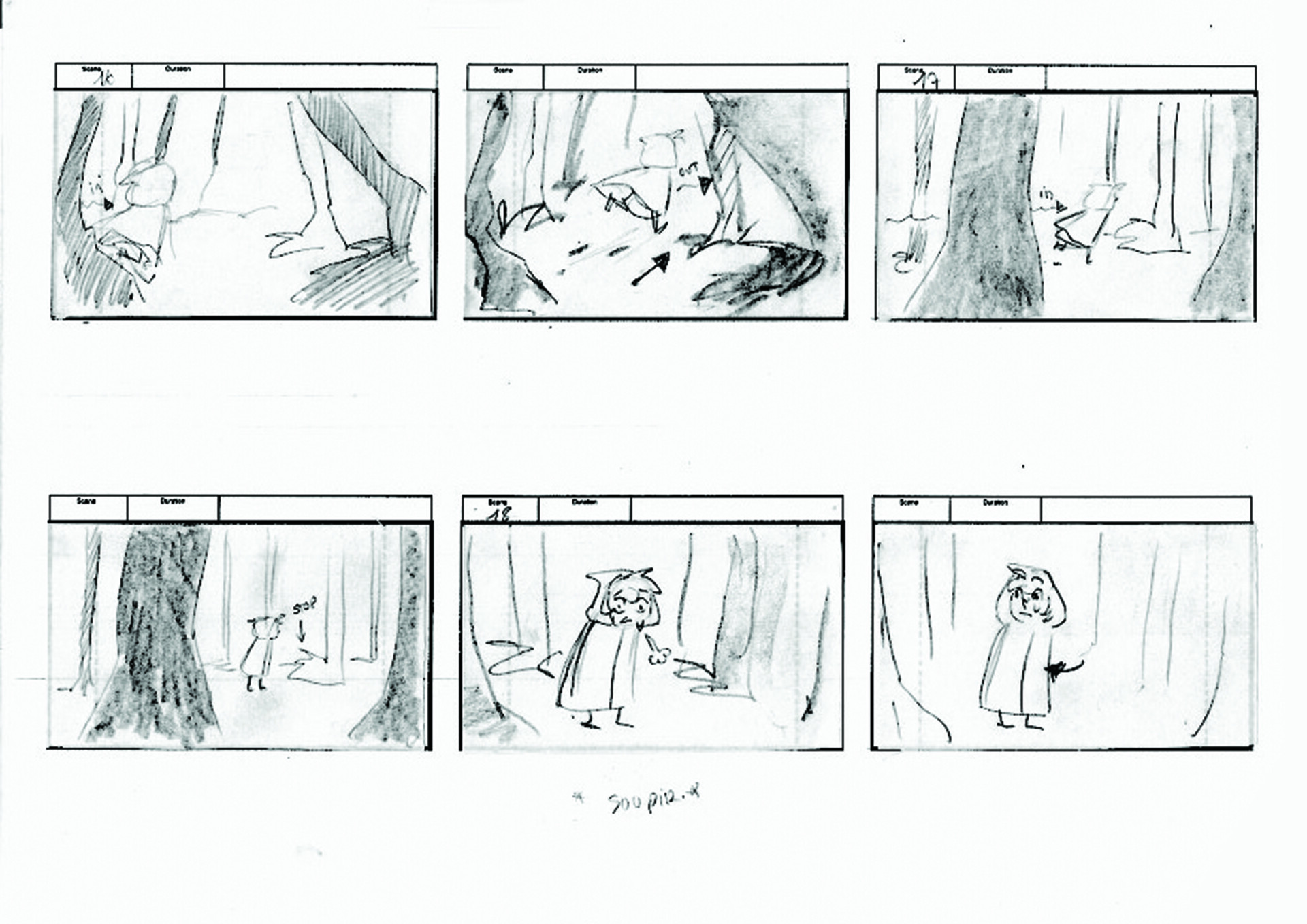 Little Red Riding Hood Story Board