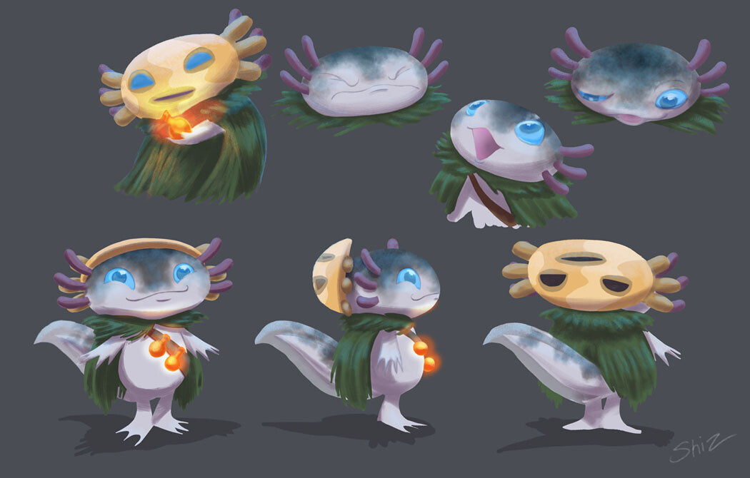ArtStation - Axolotl Warrior