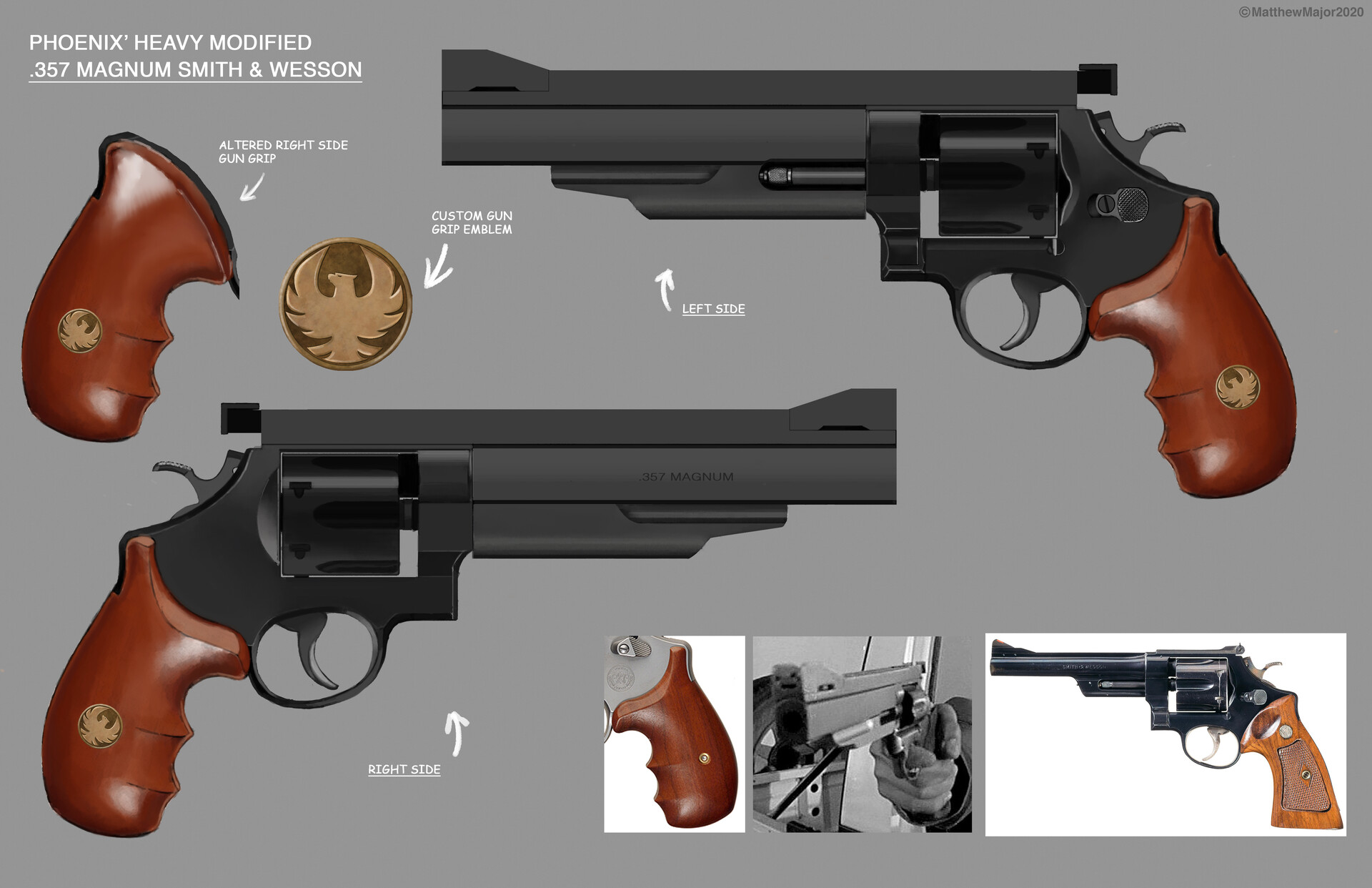 ArtStation - Bounty Hunter Phoenix Dukem Project - Special Revolver ...