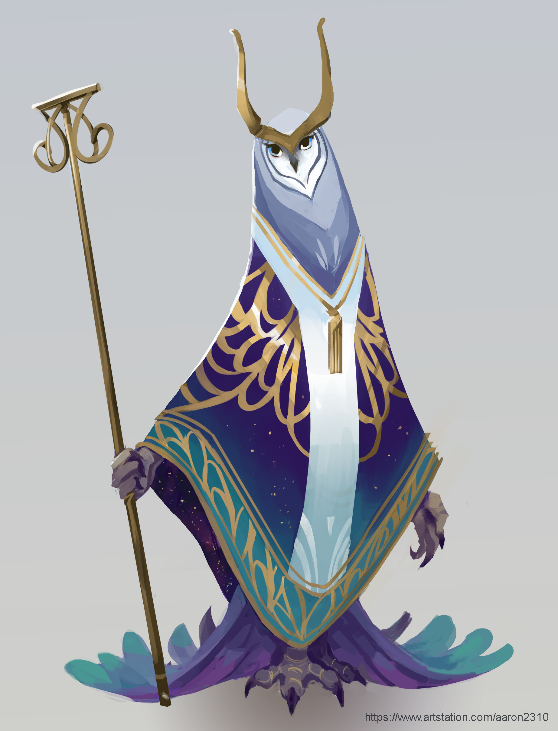 ArtStation - Owl priestess design