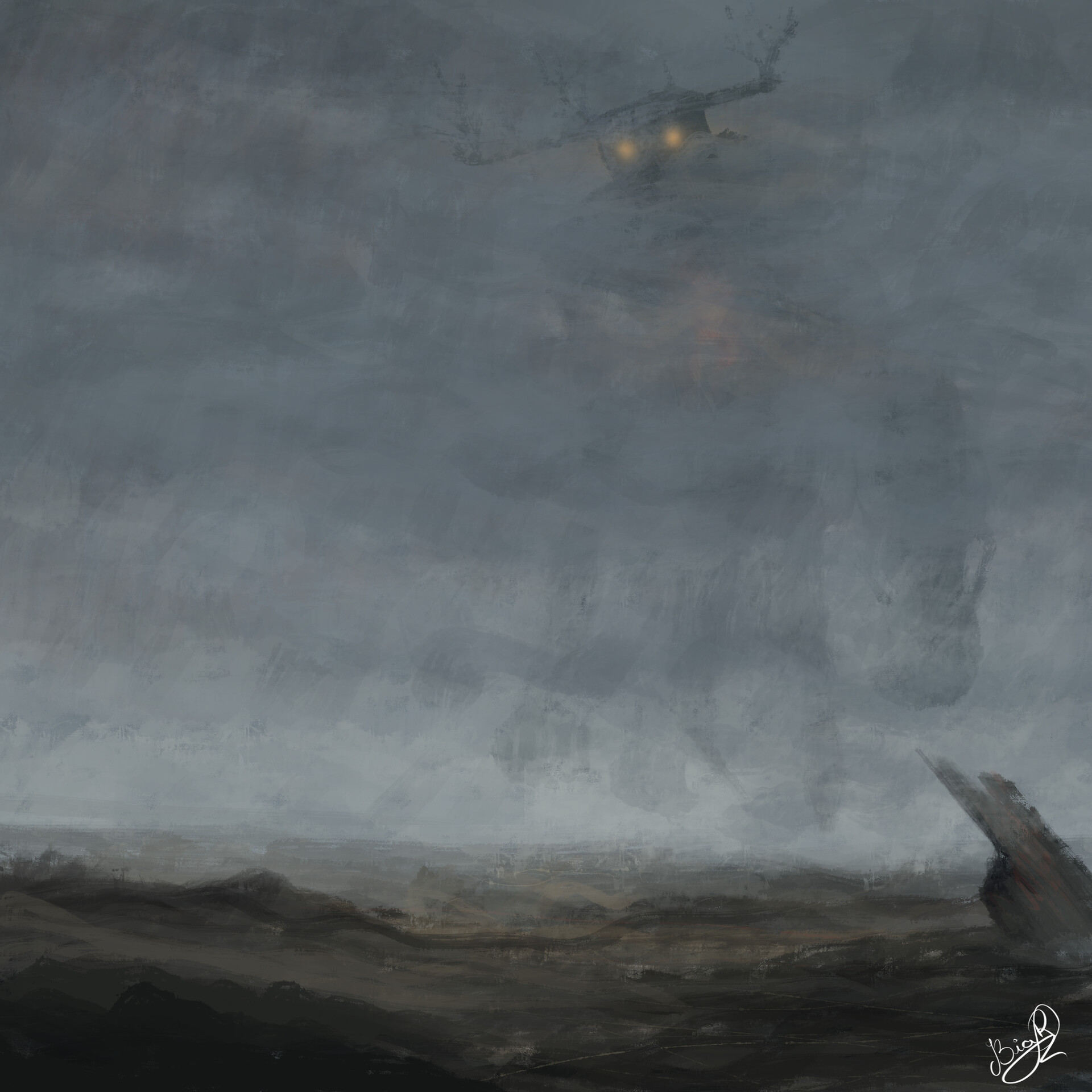 ArtStation - Monster in the sky