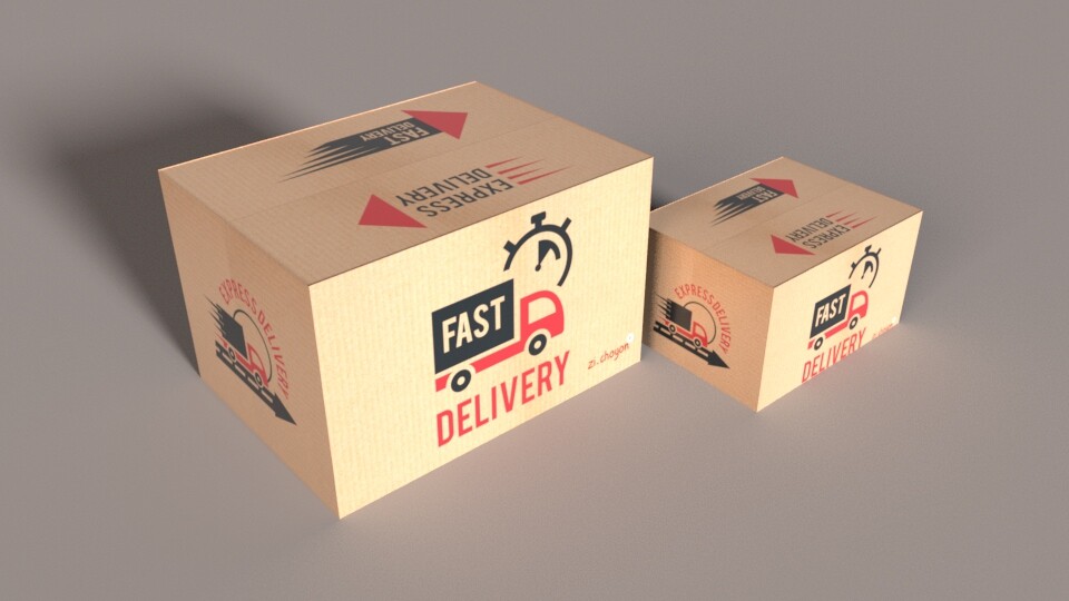 ArtStation - 3D Delivery Box!