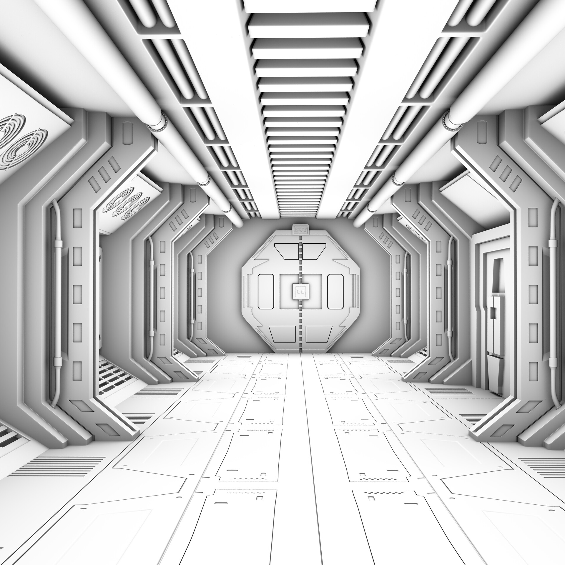 ArtStation - 3d Game interior