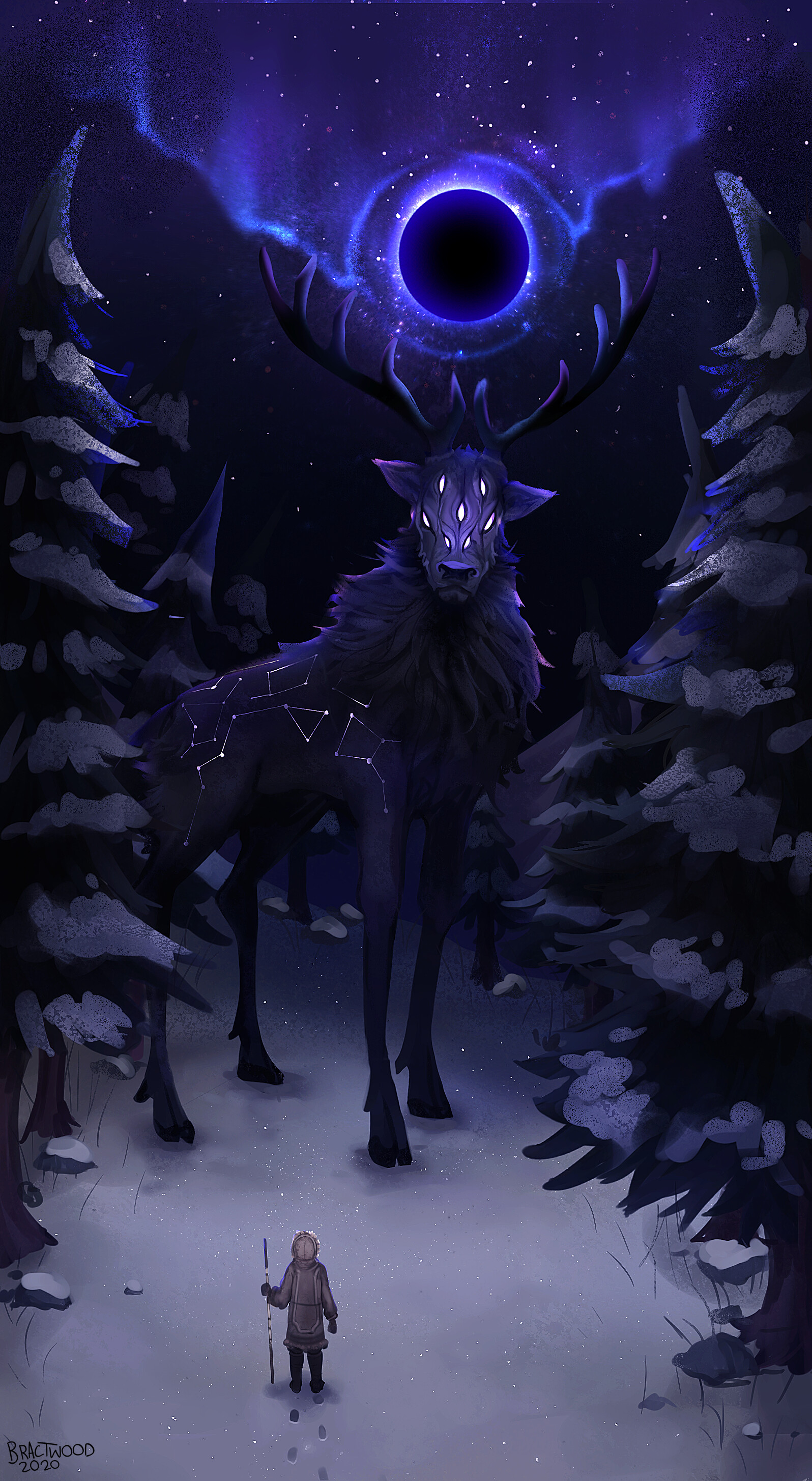 ArtStation - Xeglun - Celestial Elk, Maxine Lugg